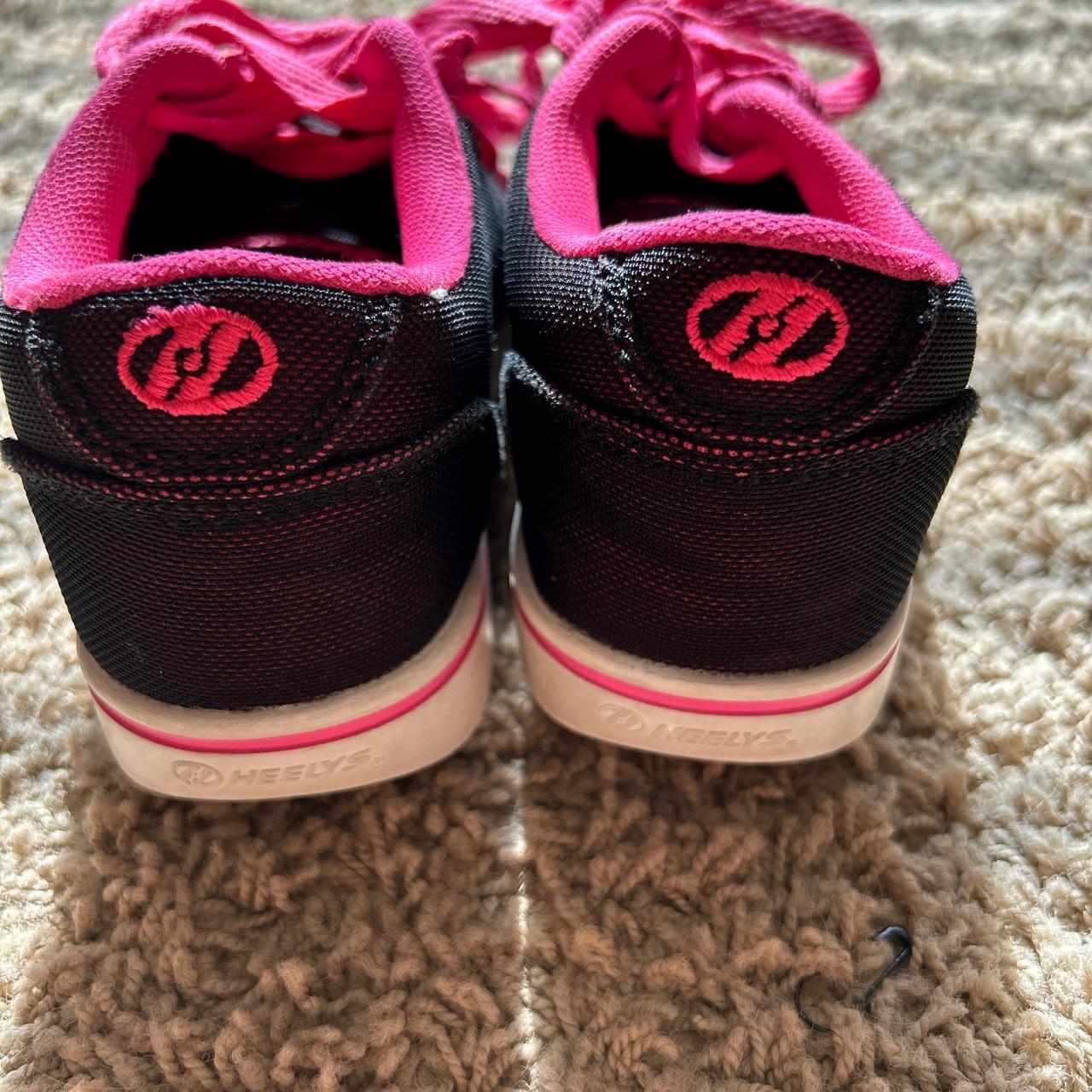 Black and pink heelys - Depop