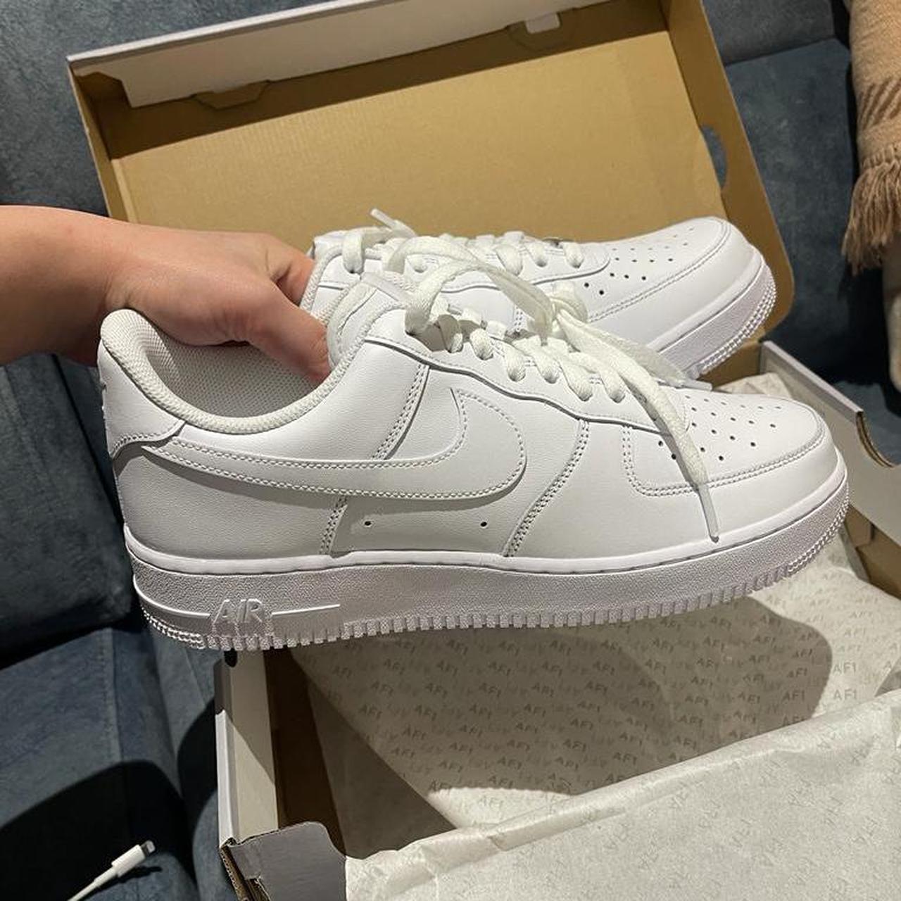 Brand new, all white, Air Force 1’s. Next day... - Depop