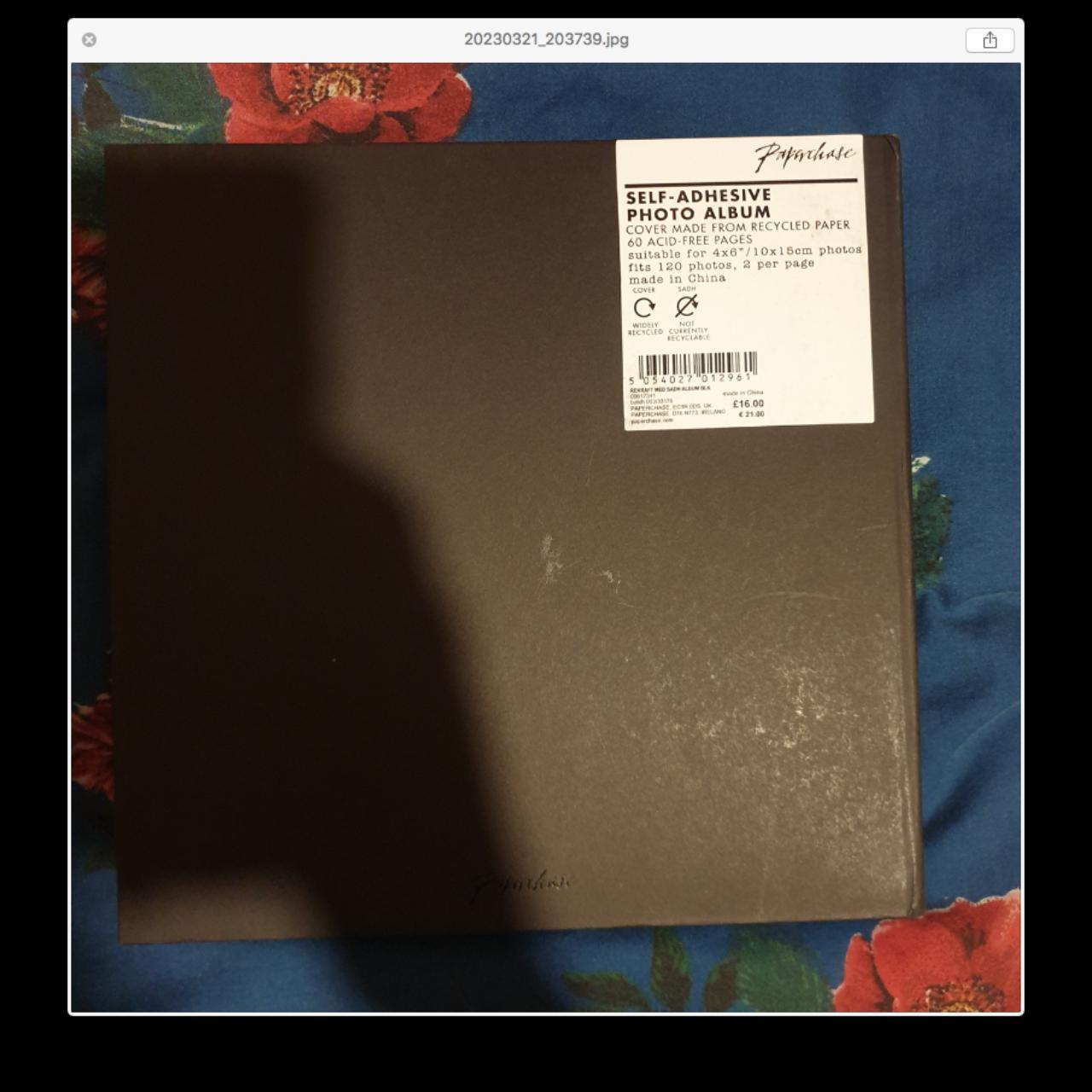 Paperchase Adhesive Photo Album - Depop