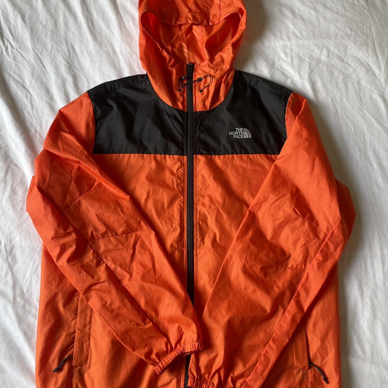 ITEM- NORTH FACE ORANGE WINDBREAKER.... - Depop