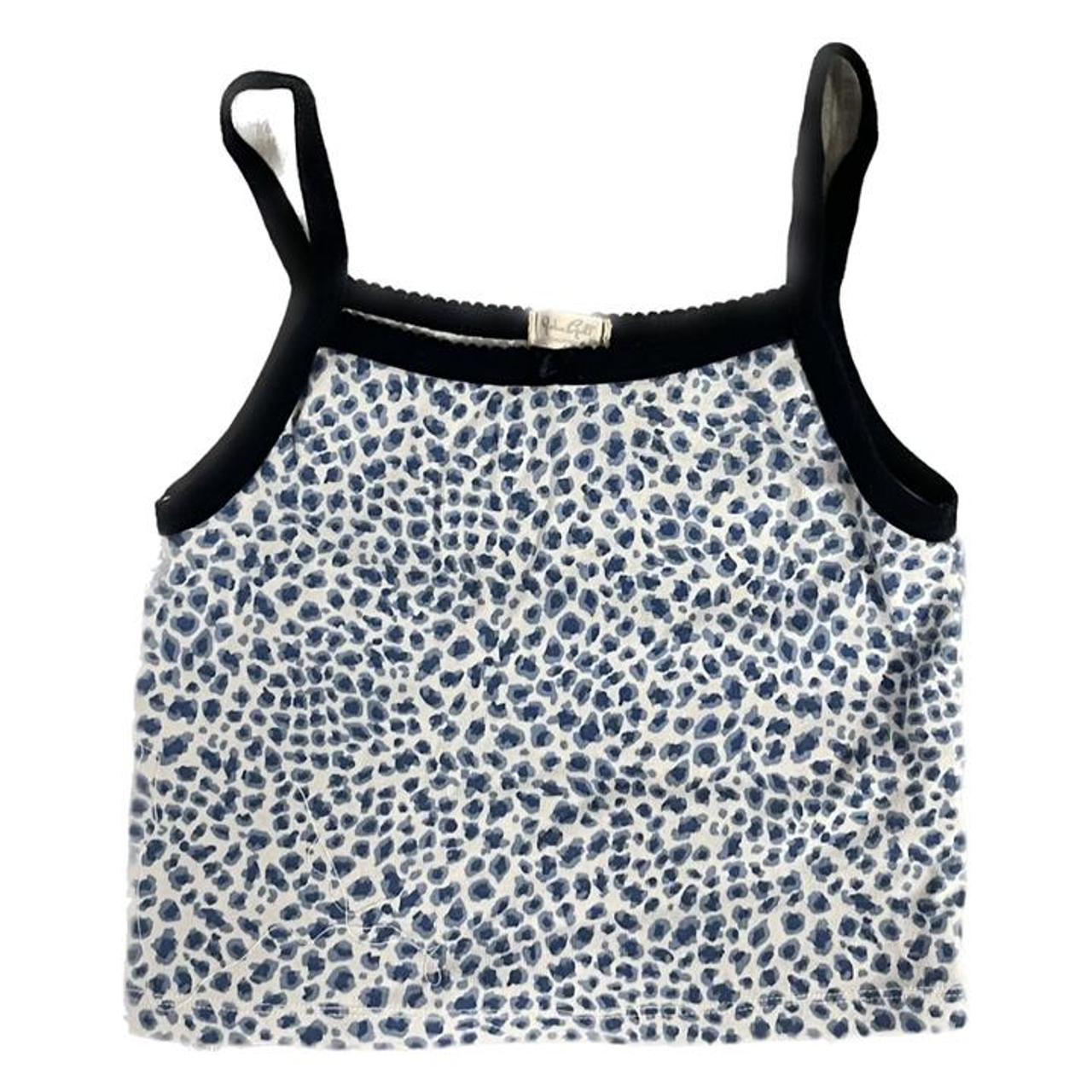 BLUE CHEETAH BRANDY MELVILLE TANK - one size - worn... - Depop