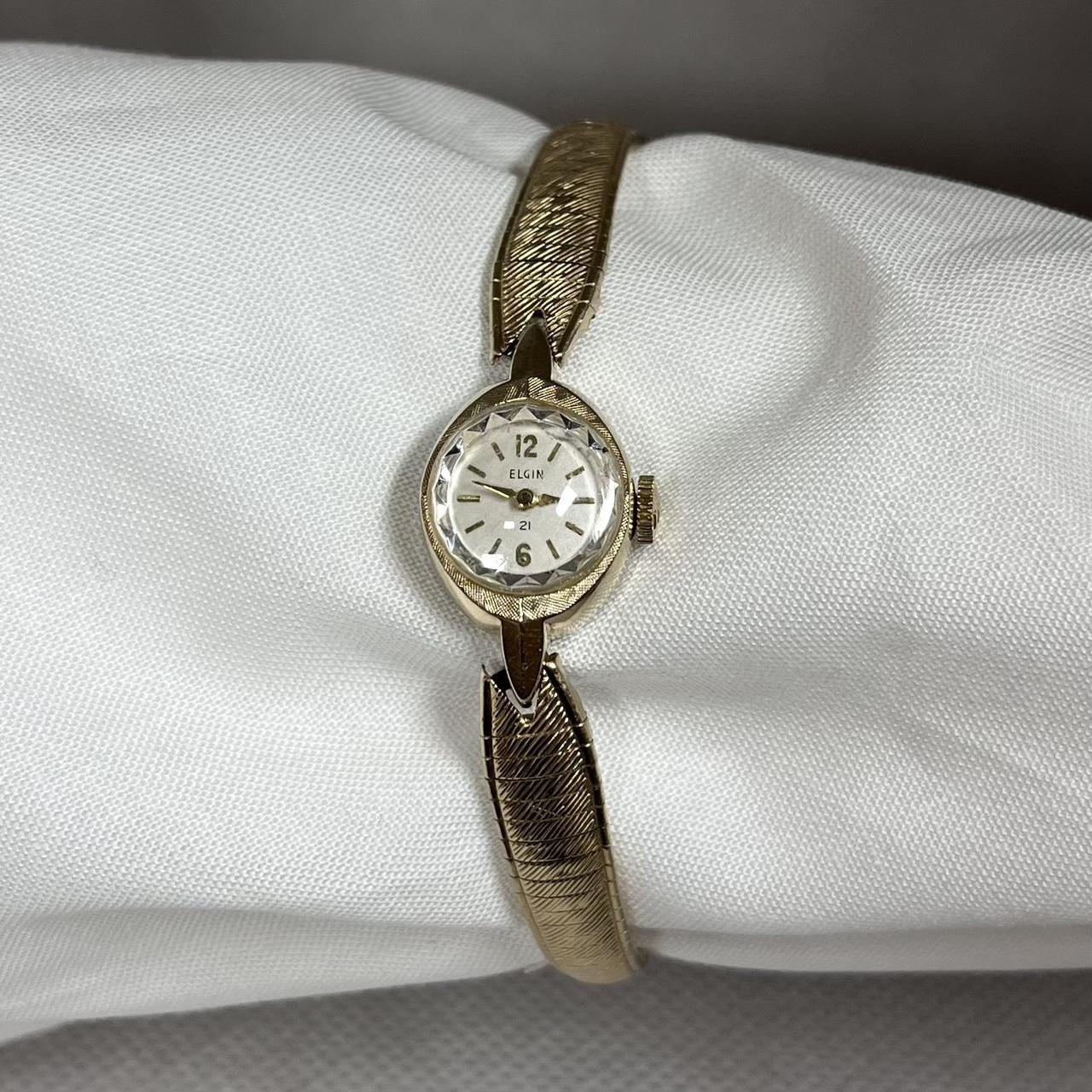 RARE vintage ladies elgin watch 21 jewels 10k rgp... - Depop