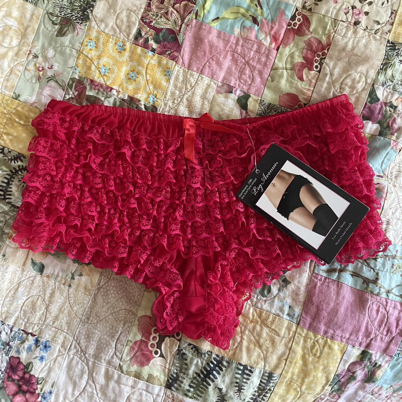 NWT Lace Ruffle Bloomers- one size but fits like a... - Depop