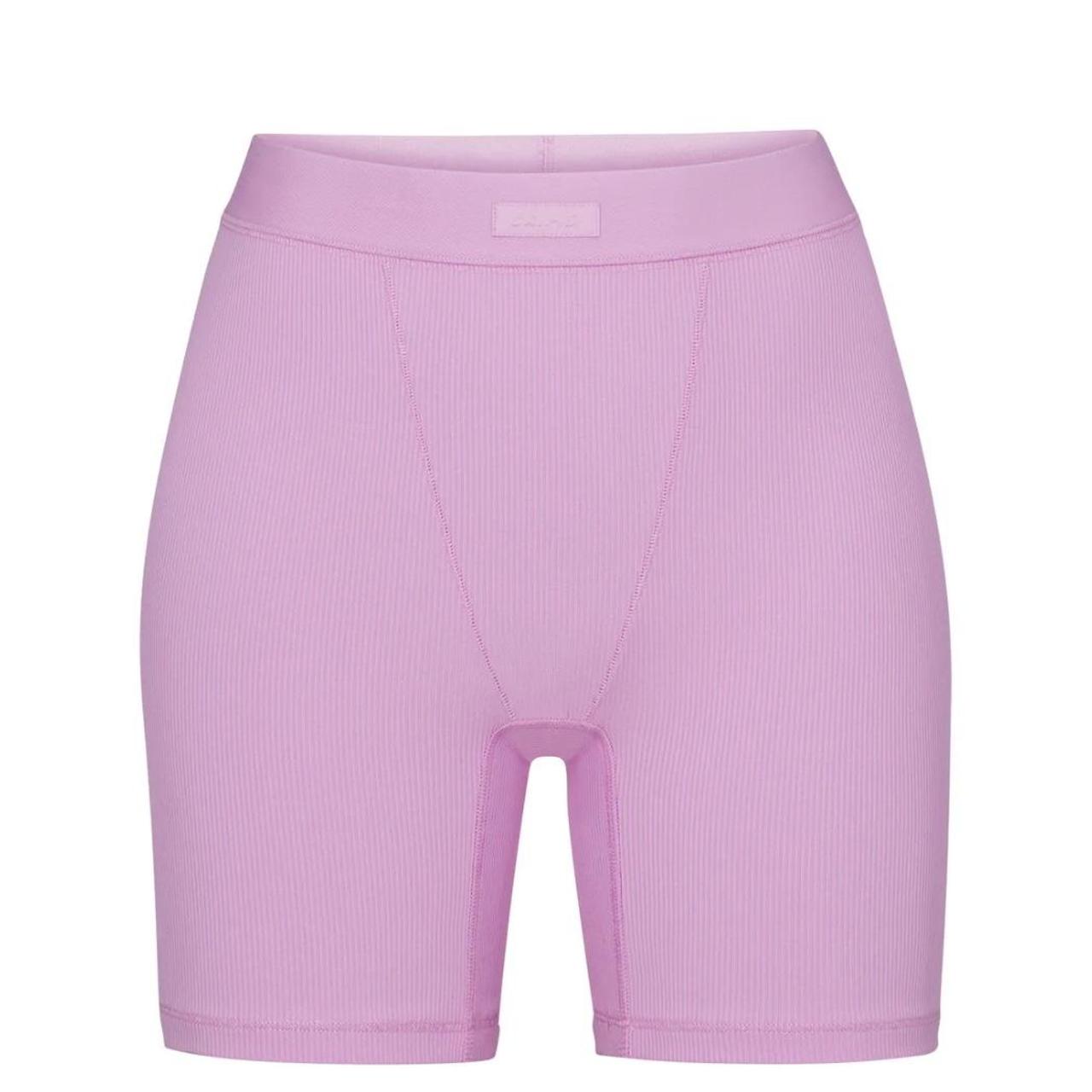 Skims soft lounge boxer in the color petal! Size... - Depop