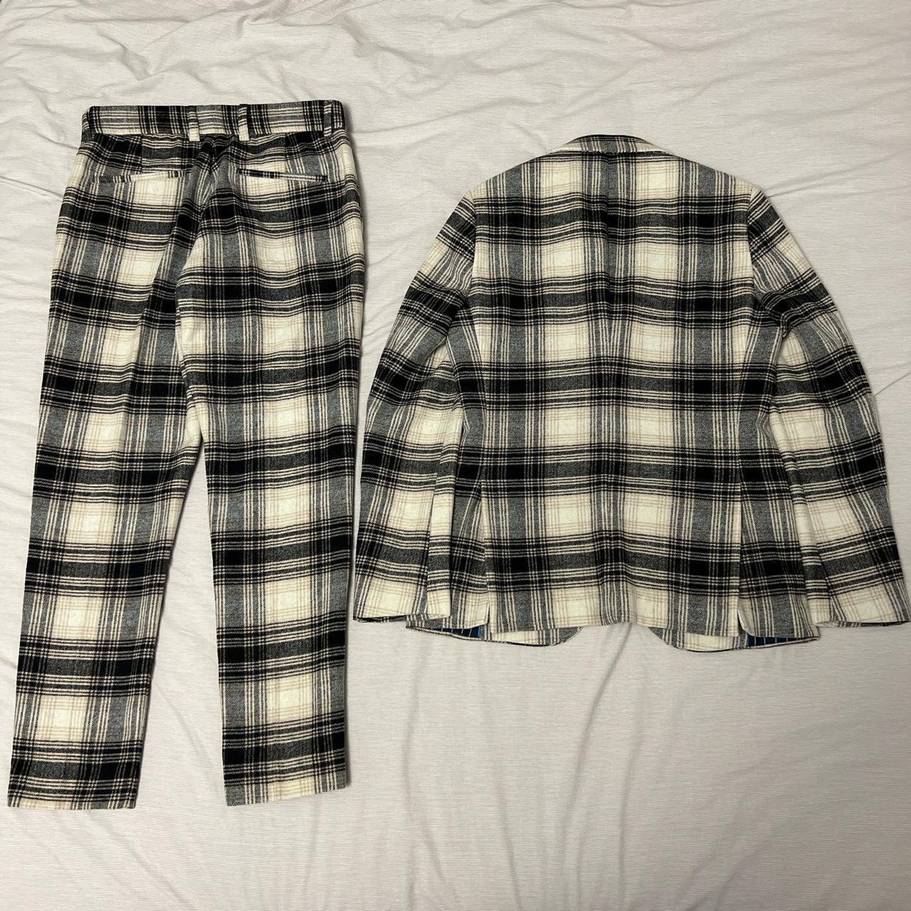 Scotch and Soda Plaid Suit Blazer Size Small... - Depop