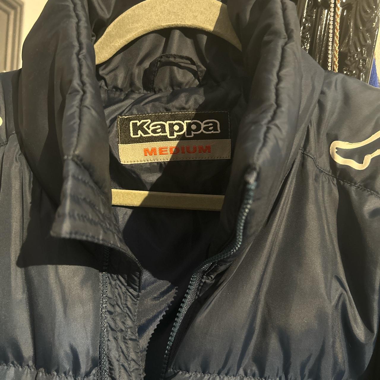 Kappa Men's Navy and White Coat | Depop
