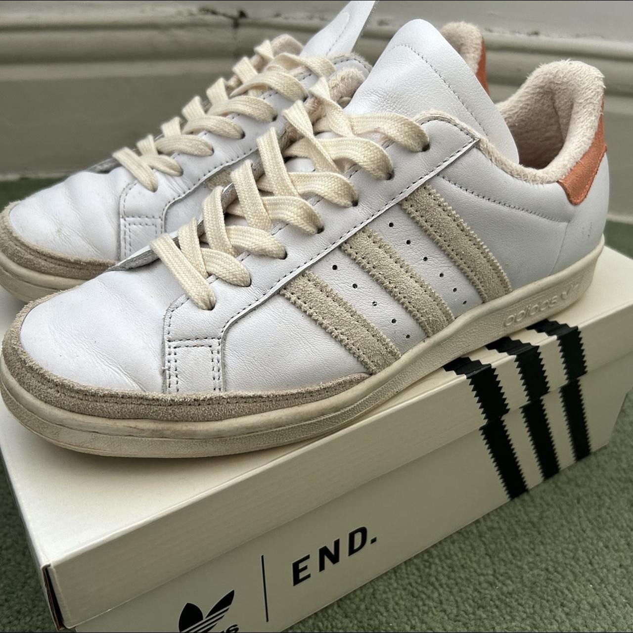 END. x Adidas Tennis Club National Tennis OG - White... - Depop