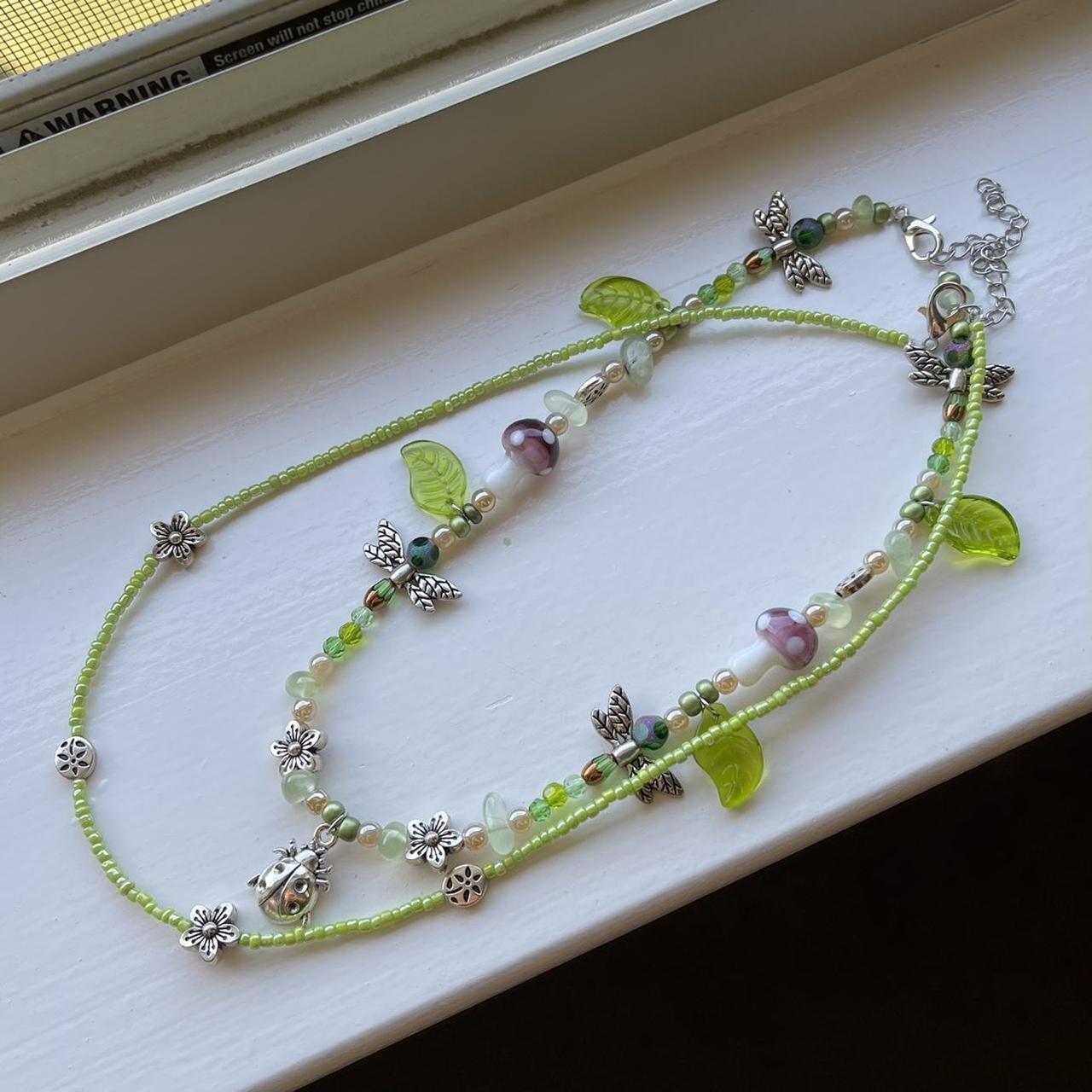 Cottage-core Flower Lady Necklace🍃🐞 this lovely... - Depop