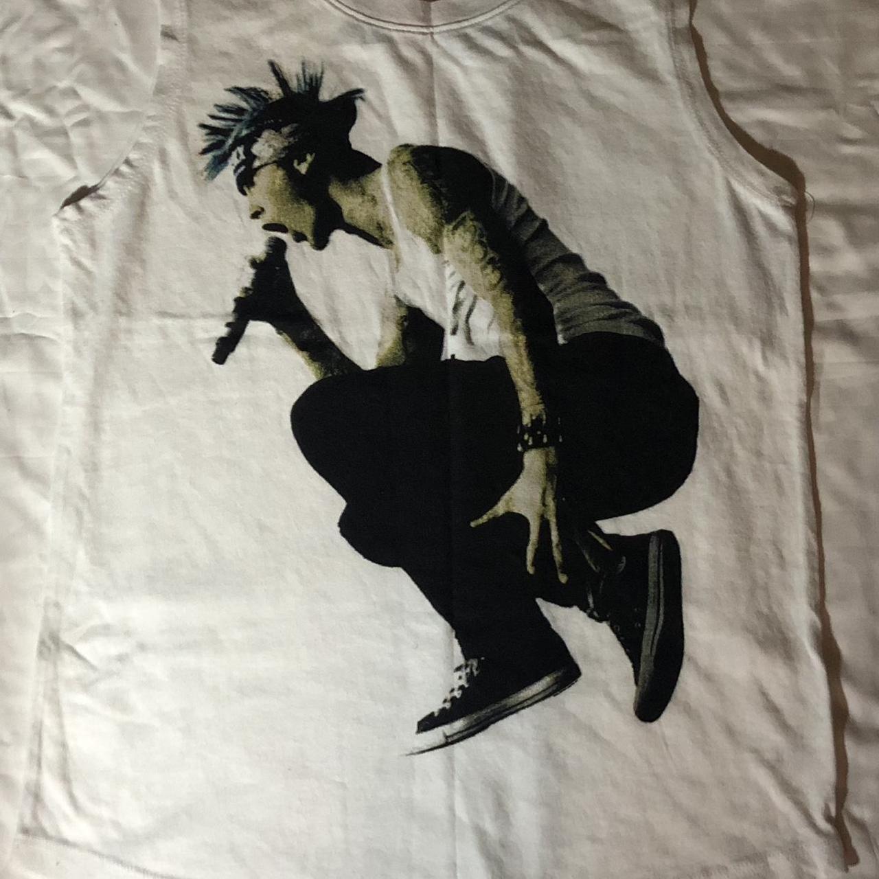 Women’s white Machine Gun Kelly tank top size small - Depop