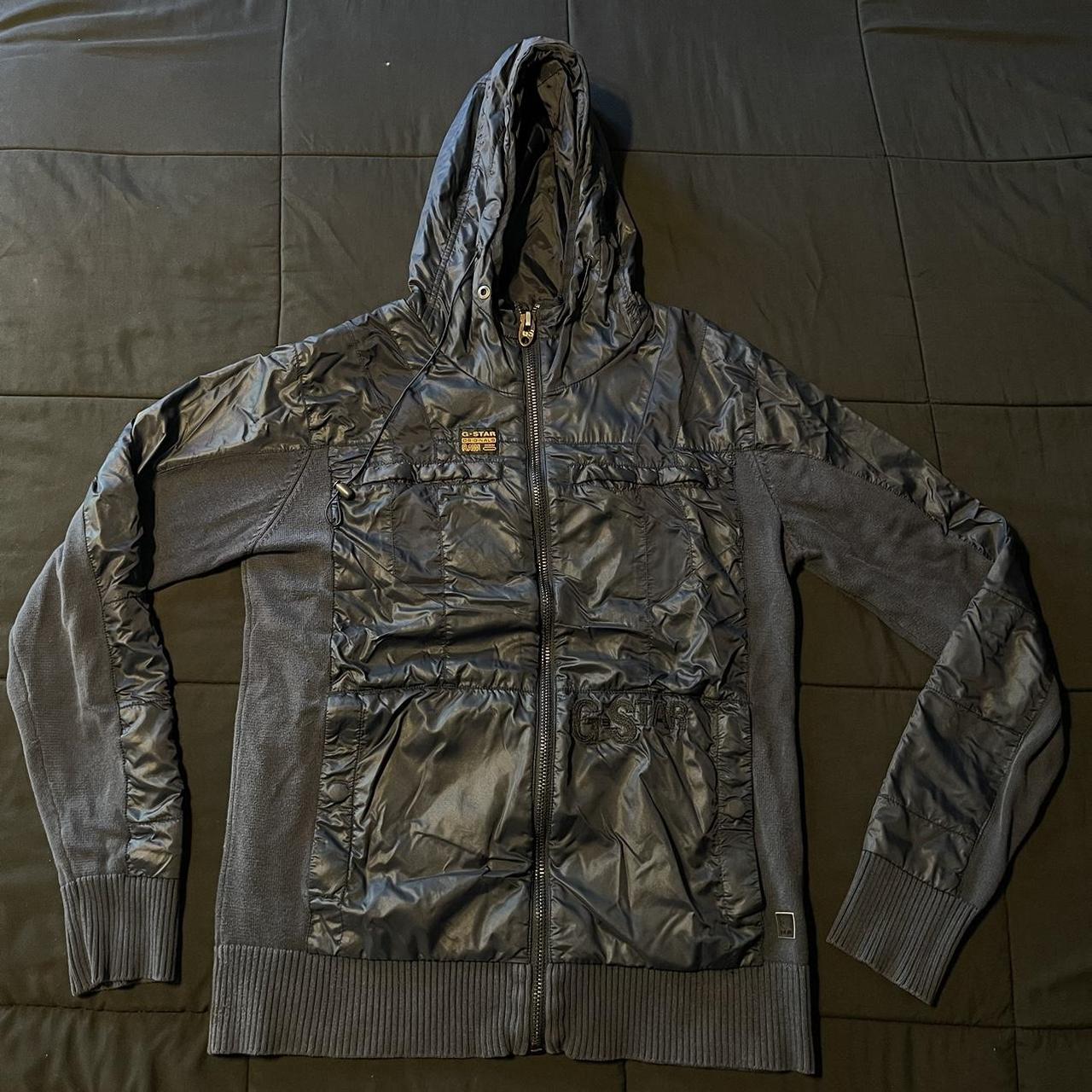 navy blue g star zip up jacket #Gstar #jacket #designer - Depop