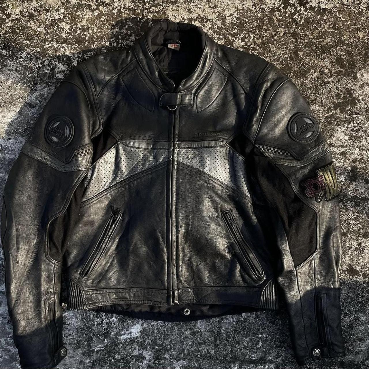 Vintage motor jacket - Length 24.2 in - Width 22... - Depop
