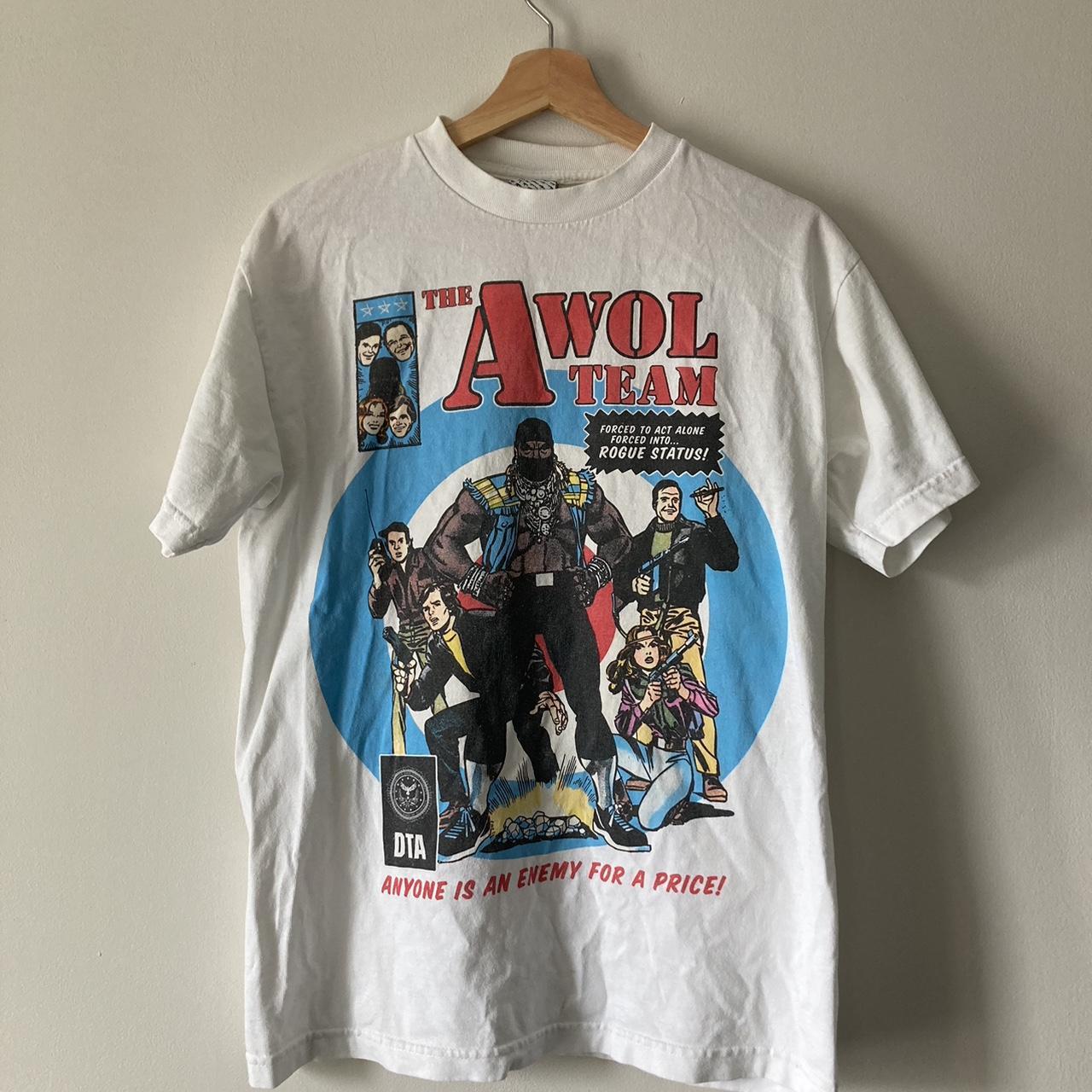Washed and worn AWOL Team T-shirt from Rogue Status... - Depop
