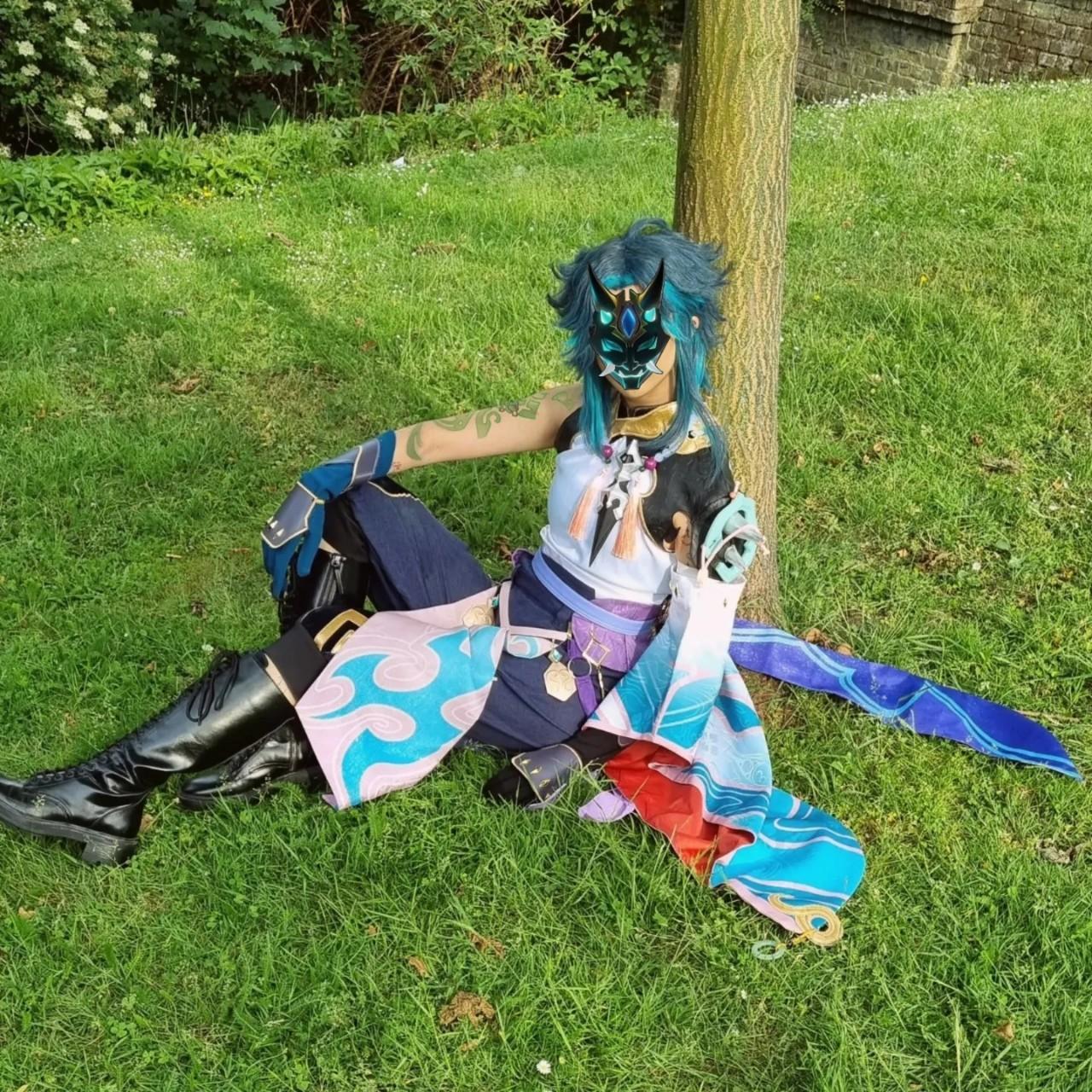 XIAO official DokiDoki SSR Genshin Impact cosplay... - Depop