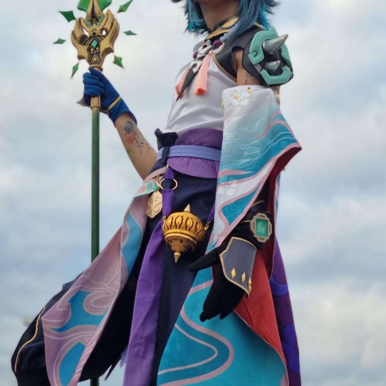 XIAO official DokiDoki SSR Genshin Impact cosplay... - Depop