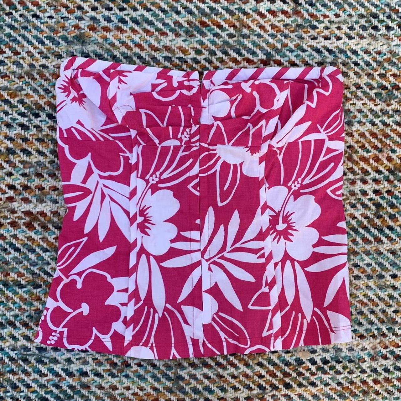 pink coquette corset top hook eyelet closure best... - Depop