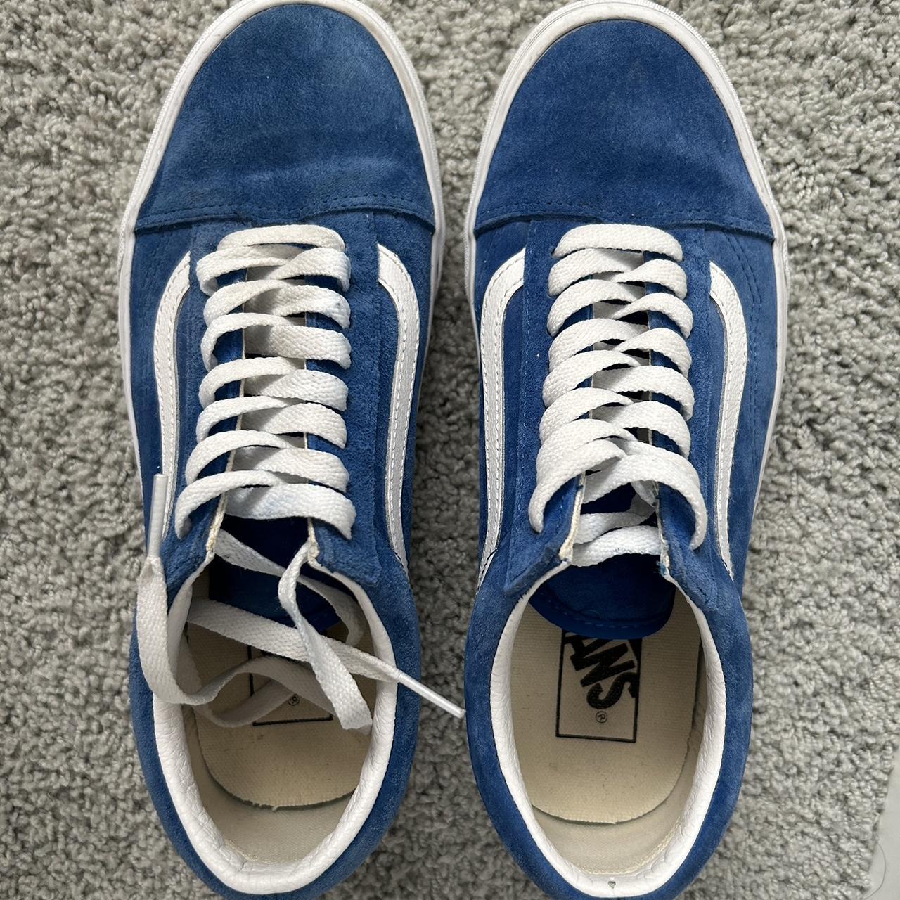 Blue Suede Old Skool Vans Only worn 3-5 times, like... - Depop