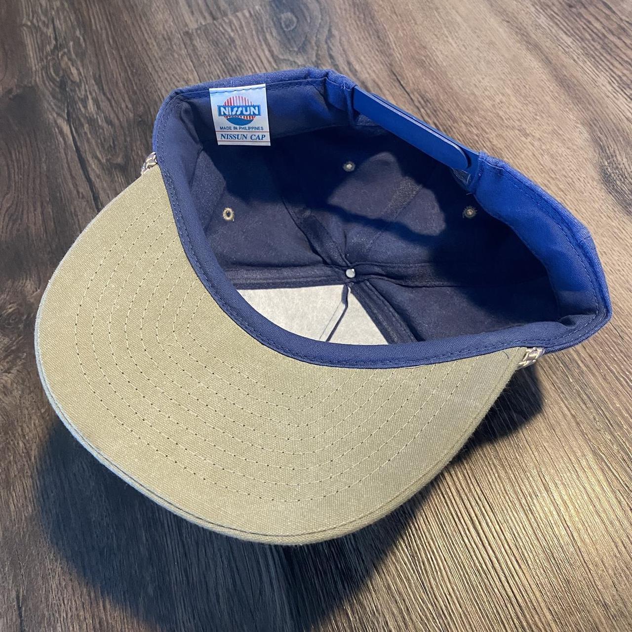 Vintage Delta Blues Denim color SnapBack rope... - Depop