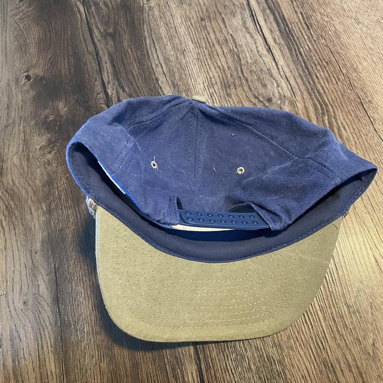 Vintage Delta Blues Denim color SnapBack rope... - Depop