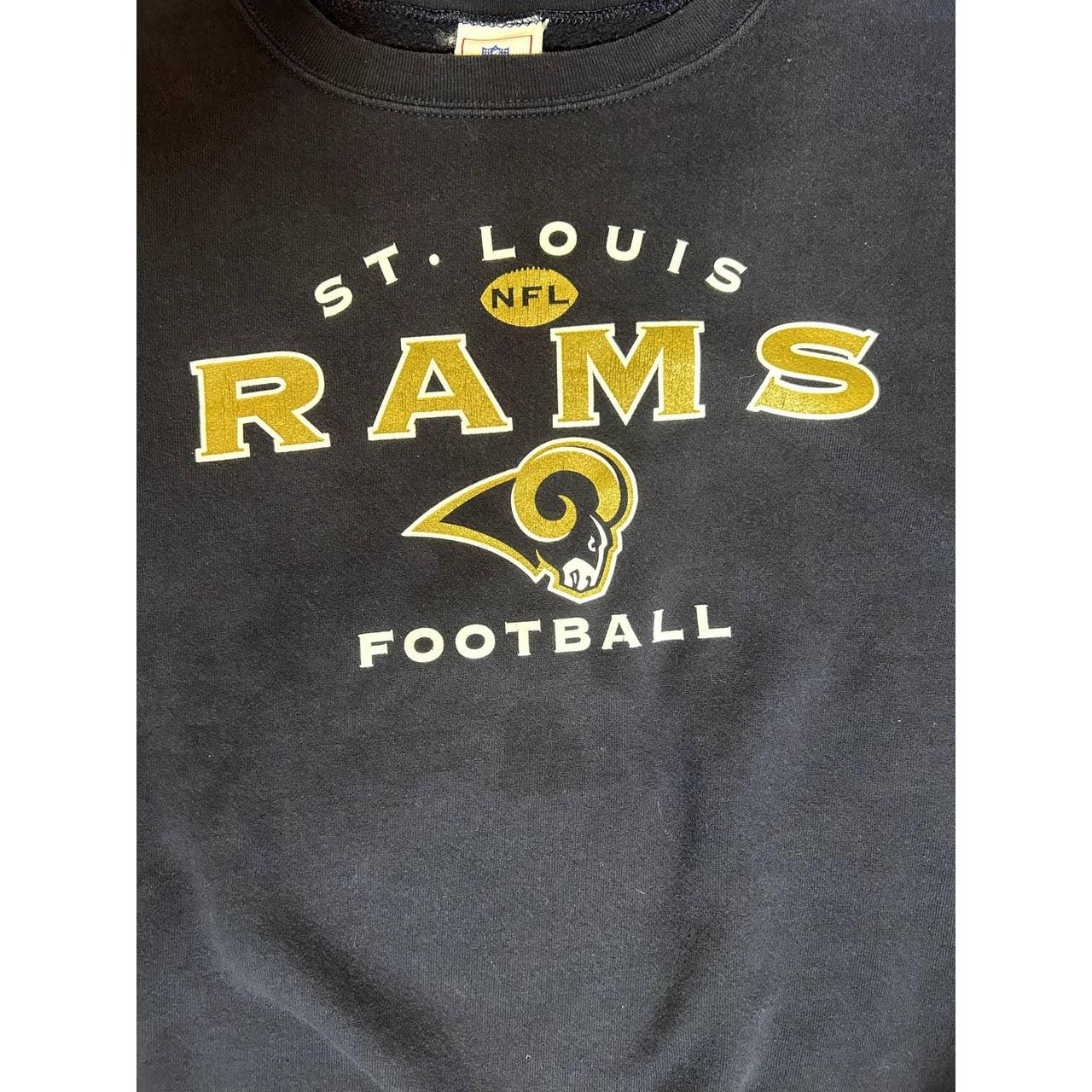 Vintage Y2k St. Louis Rams Sweatshirt Size: XL In... - Depop