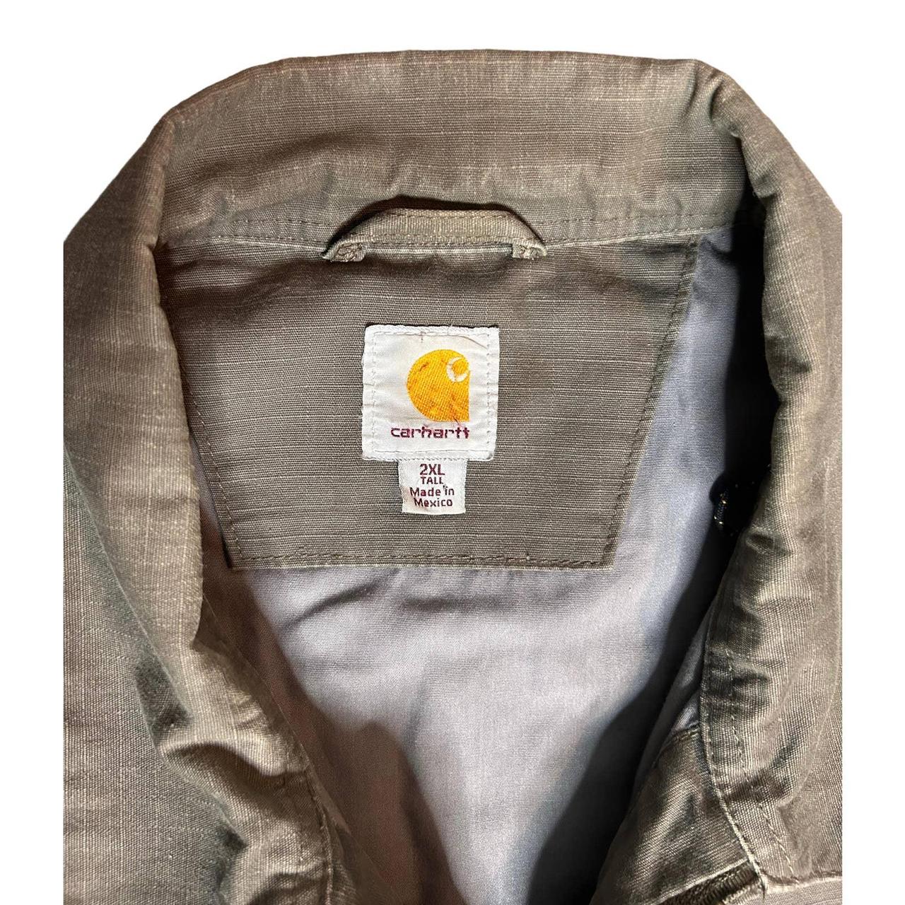 Vintage Carhartt Ripstop Canvas Jacket Size: 2XL... - Depop