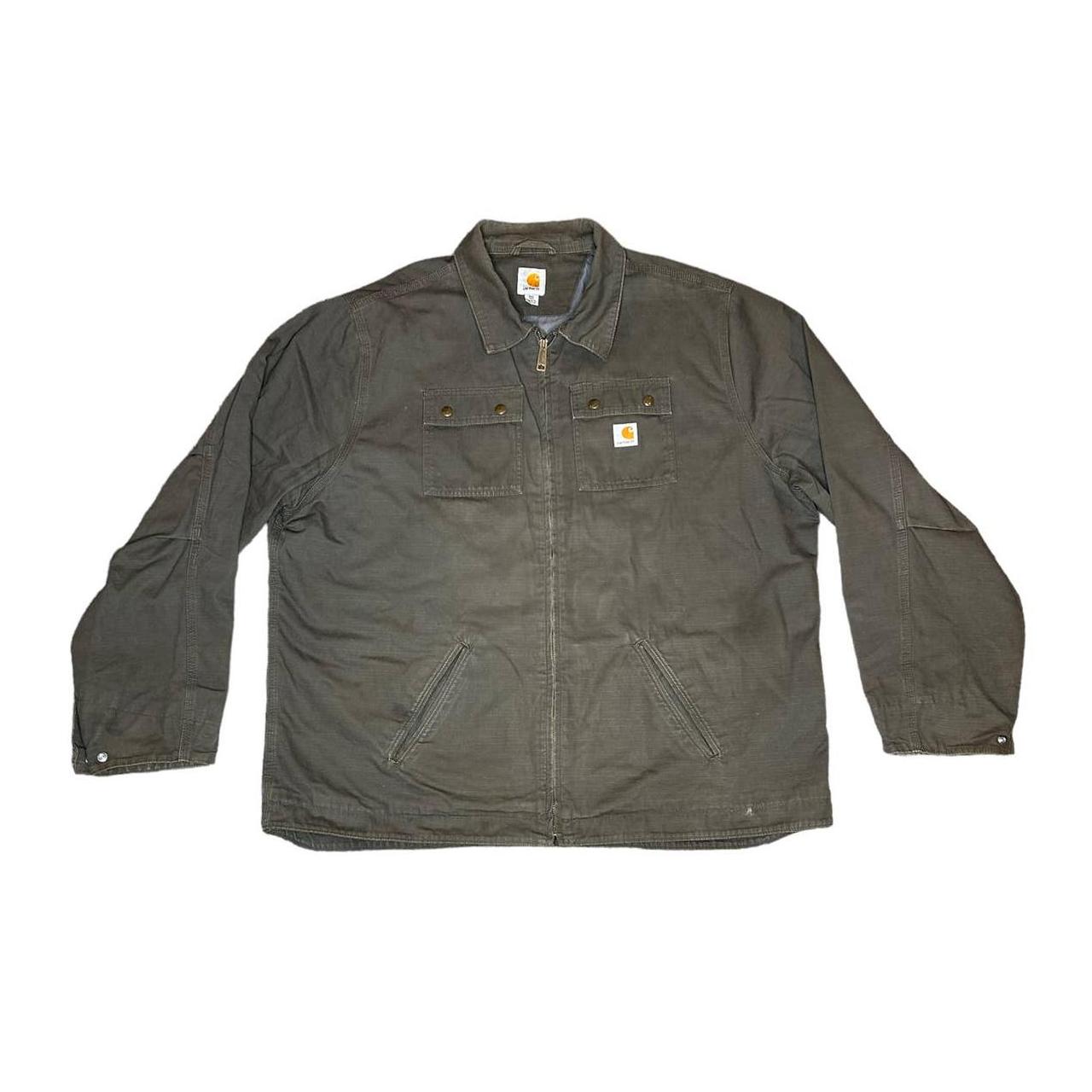 Vintage Carhartt Ripstop Canvas Jacket Size: 2XL... - Depop