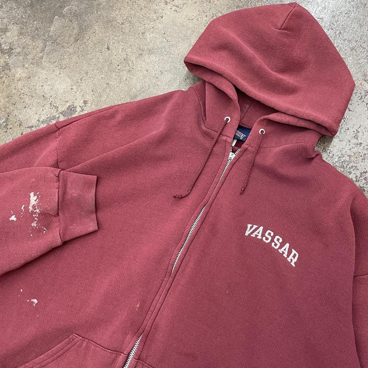 Vtg zip up jansport vassar sweat Fit mens... - Depop