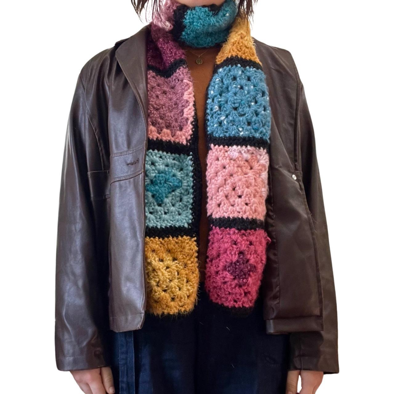 HANDMADE CROCHET SCARF MADE BY ME BRAND NEW Y2K... - Depop