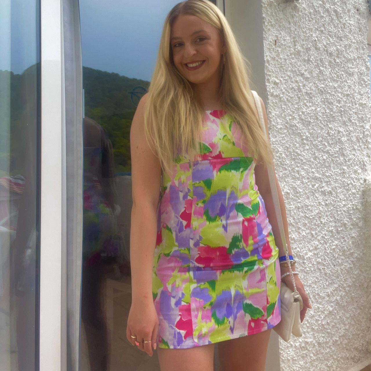 💚Primark Floral Bright Mini Dress💚 Worn once but... - Depop