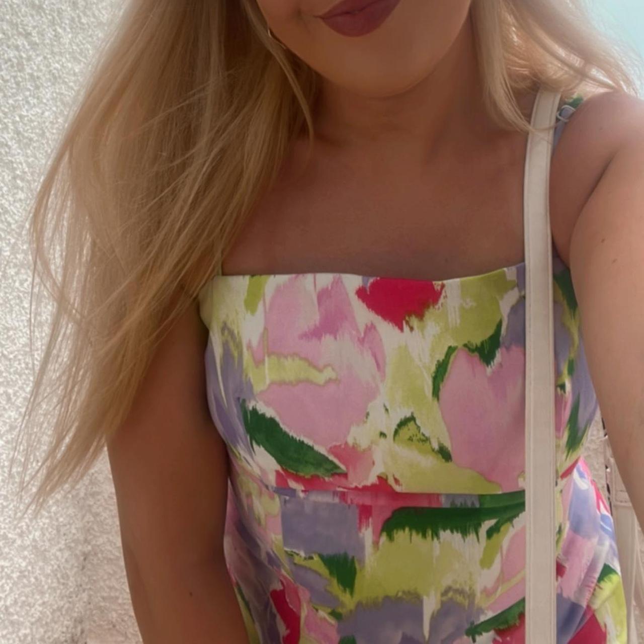 💚Primark Floral Bright Mini Dress💚 Worn once but... - Depop