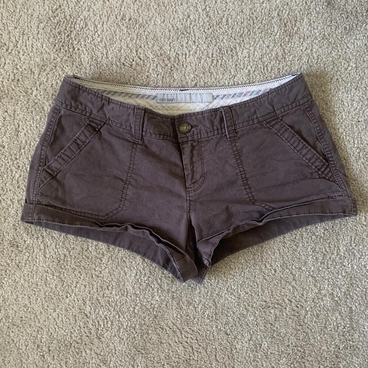 brown low rise shorts! - Depop