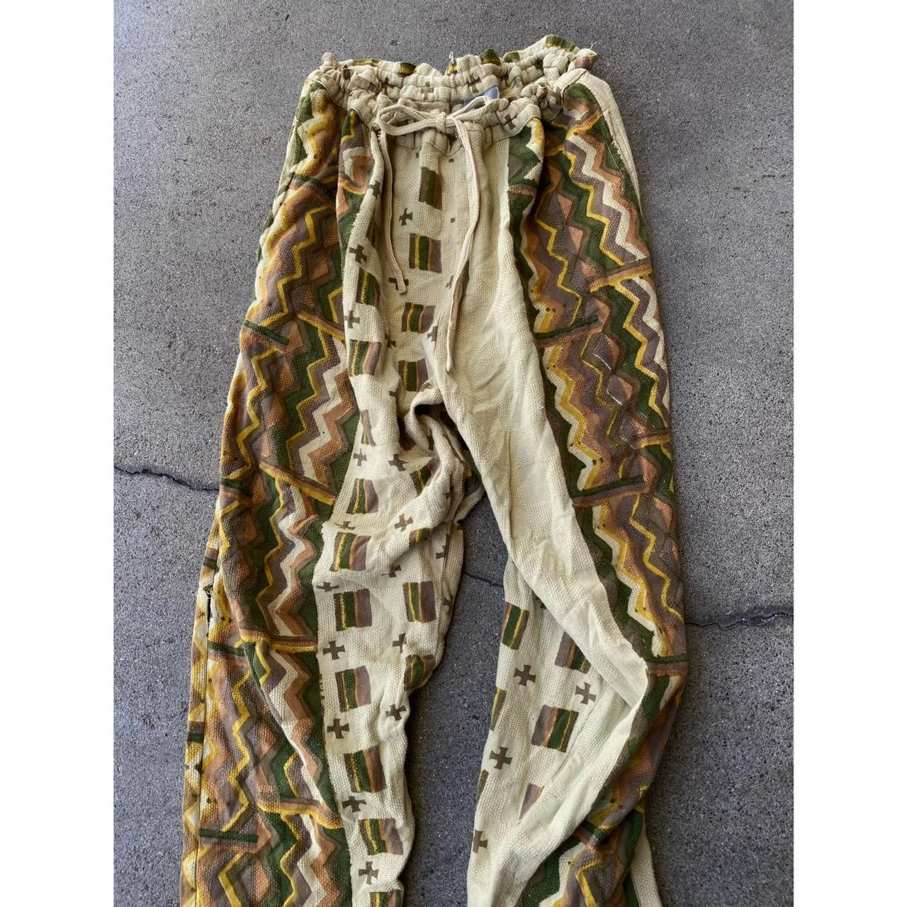 old primitive pattern trousers cotton - Depop