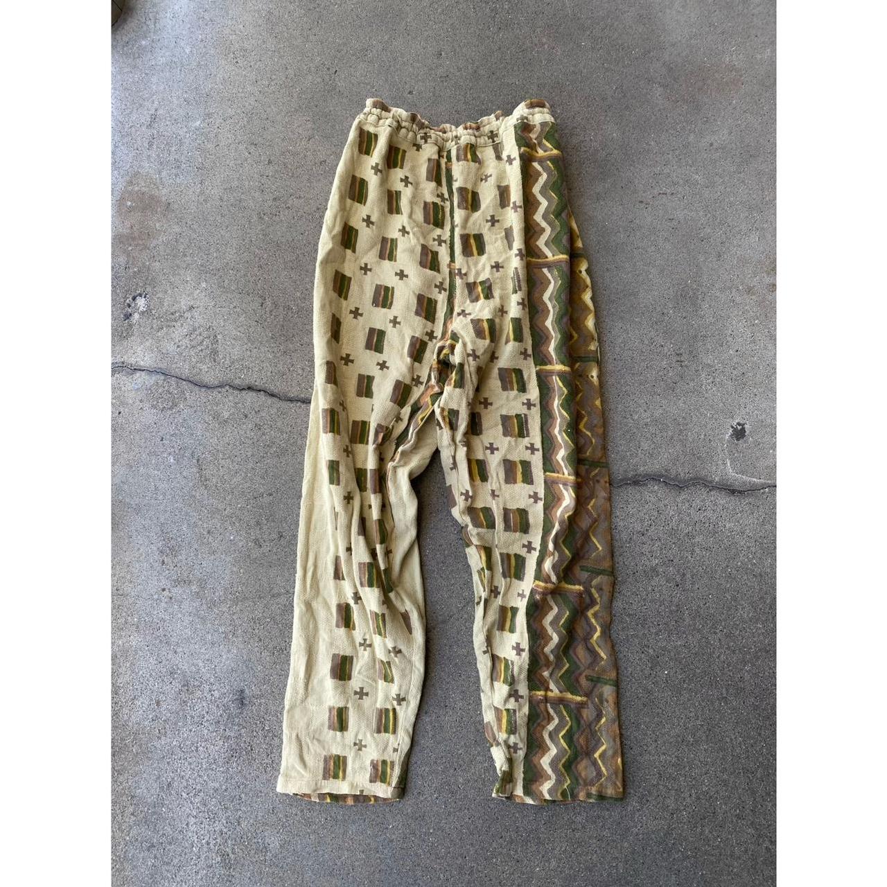 old primitive pattern trousers cotton - Depop