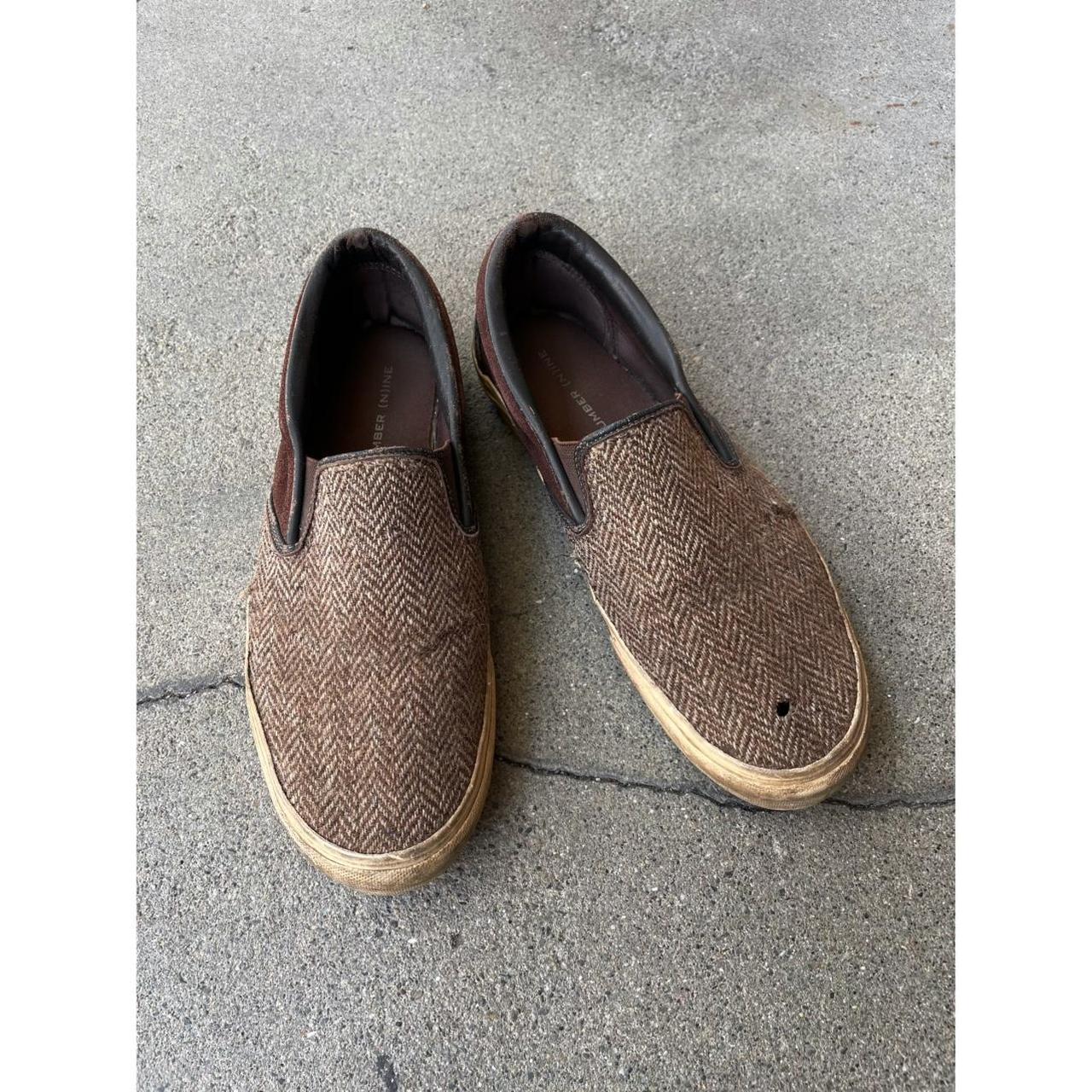 2002aw old NUMBER (N)INE woo tweed and suede leather... | Depop