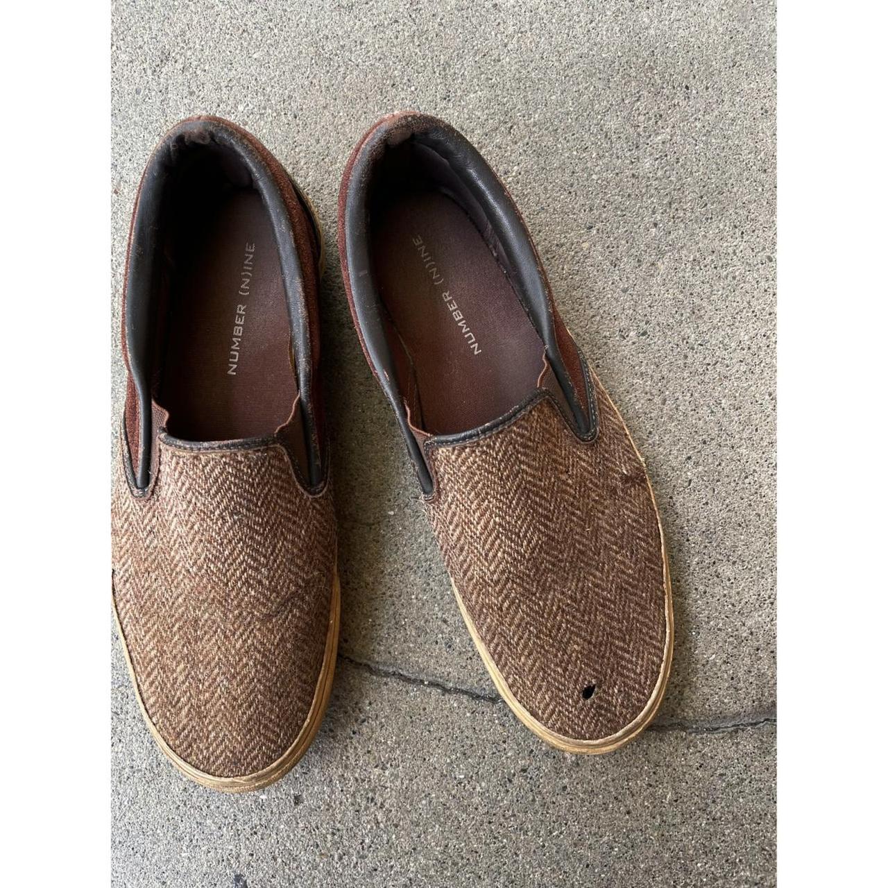 2002aw old NUMBER (N)INE woo tweed and suede leather... | Depop
