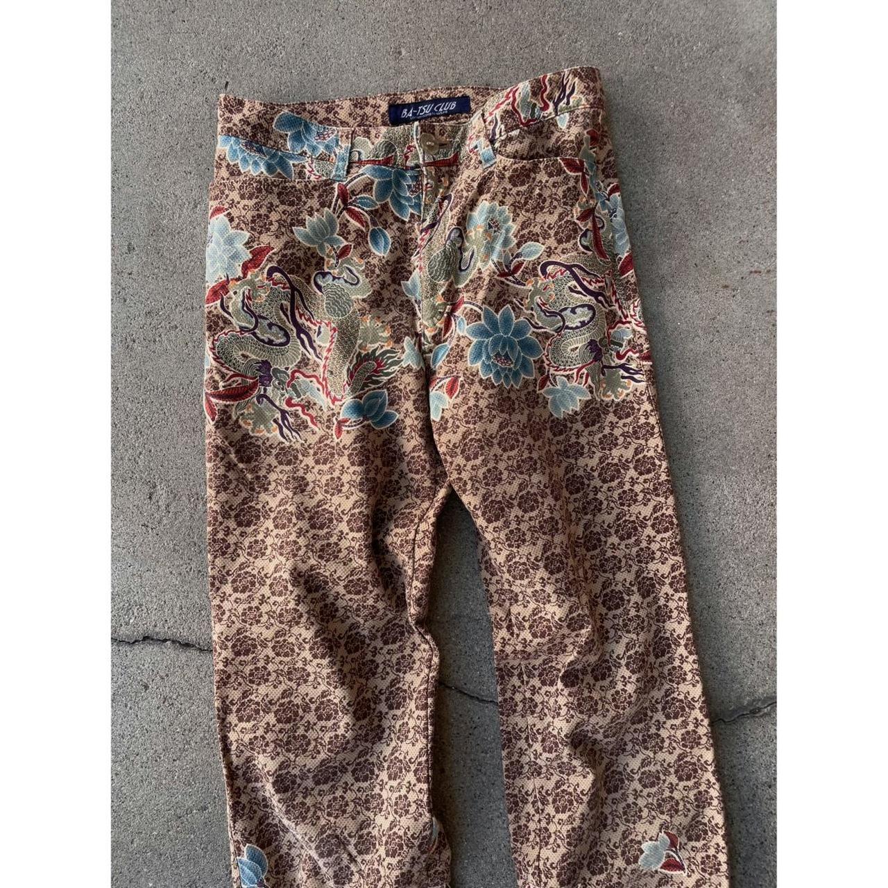 1990's old BATSU-CLUB traditional Japanese pattern... | Depop