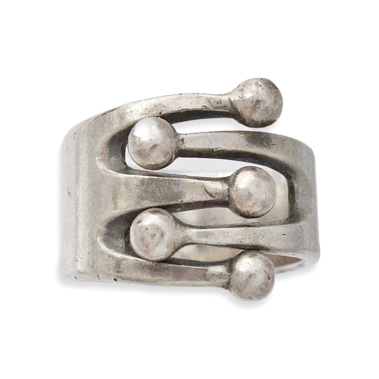 Vintage sterling silver jester ring by Anna Greta... - Depop