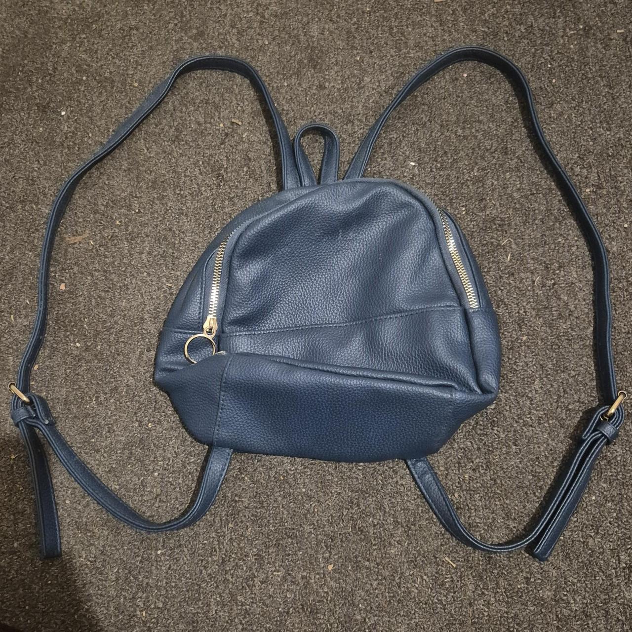 Typo - Navy Blue Mini Backpack BRAND NEW - Depop