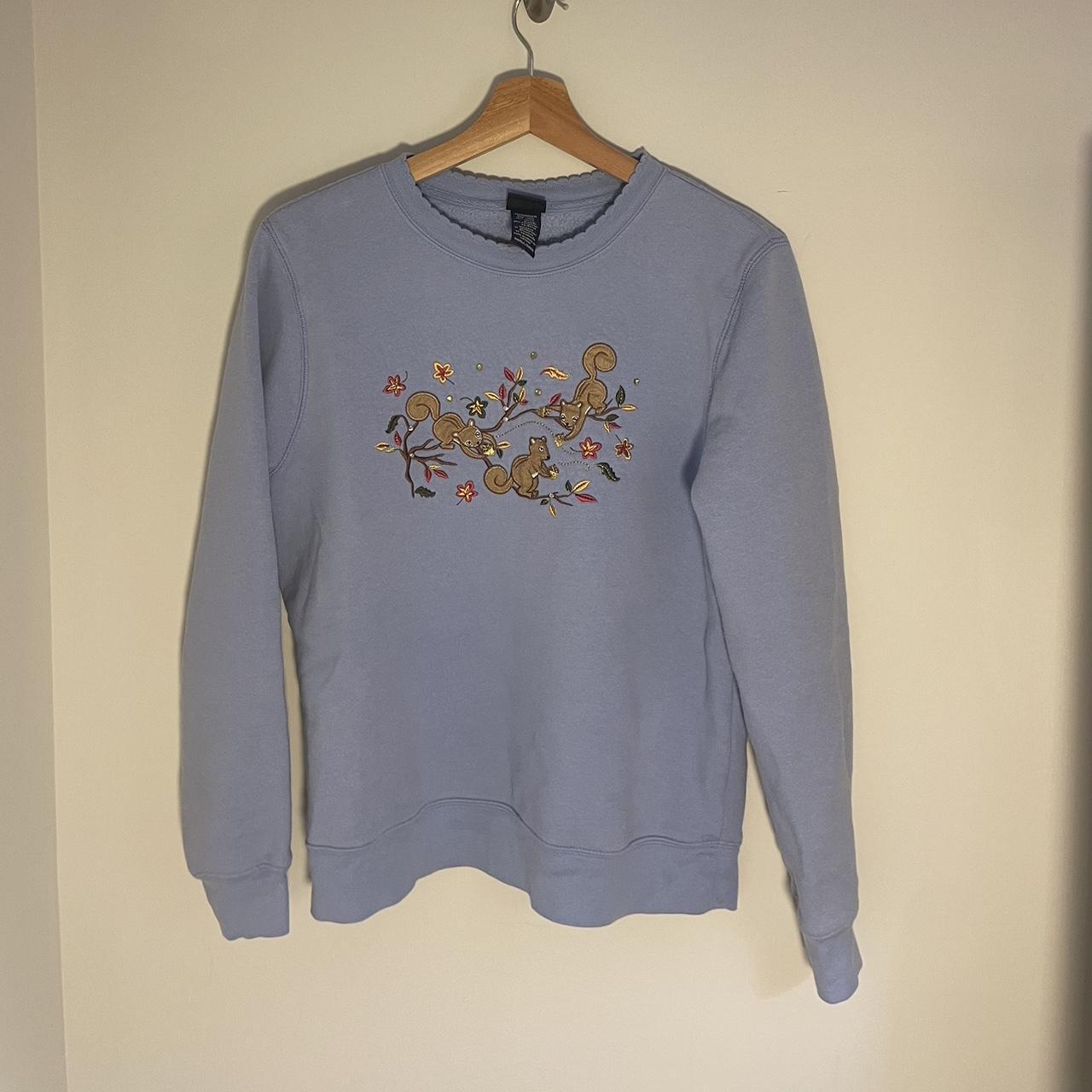 vintage embroidered sweater - Depop