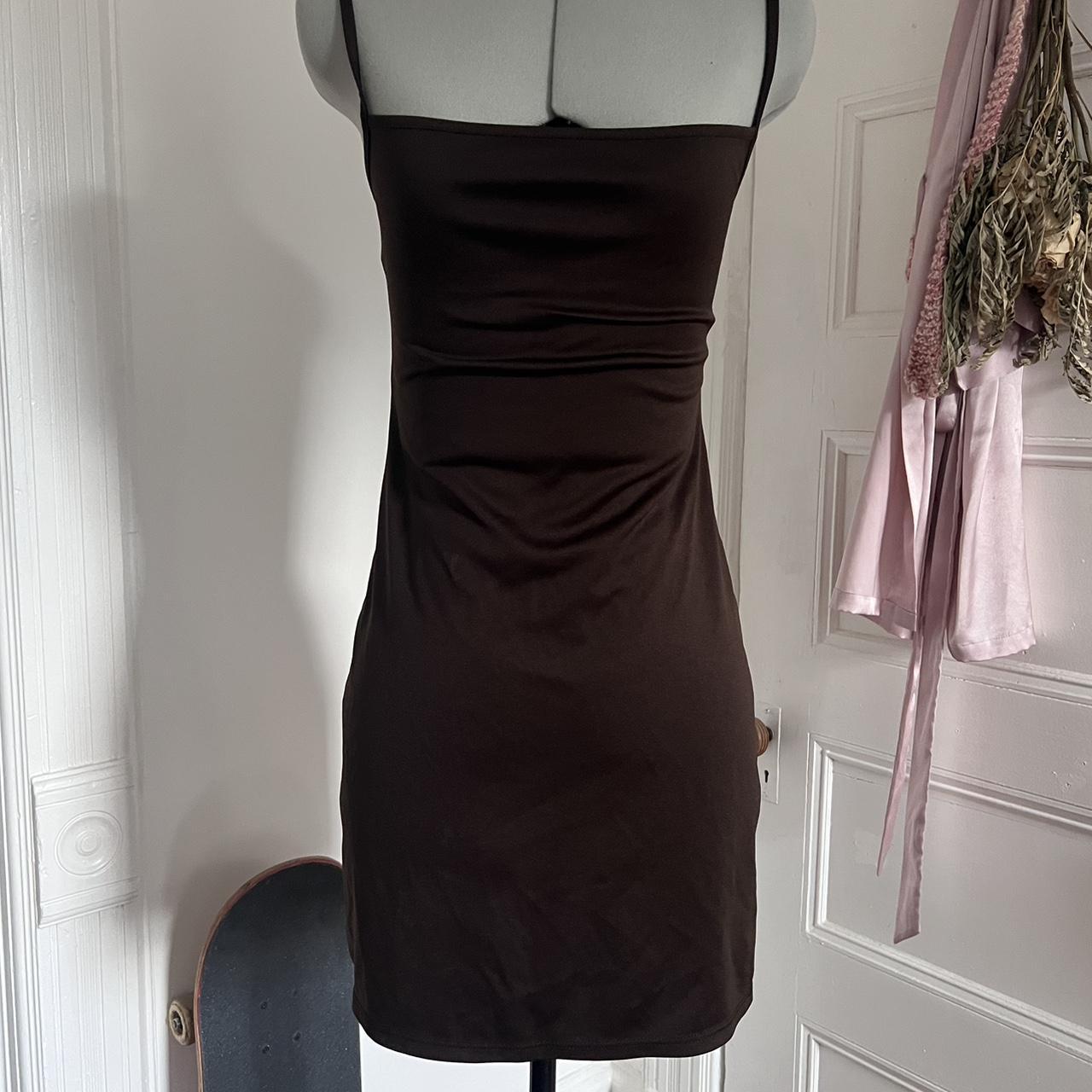 French Connection chocolate brown dress. Lightweight... - Depop