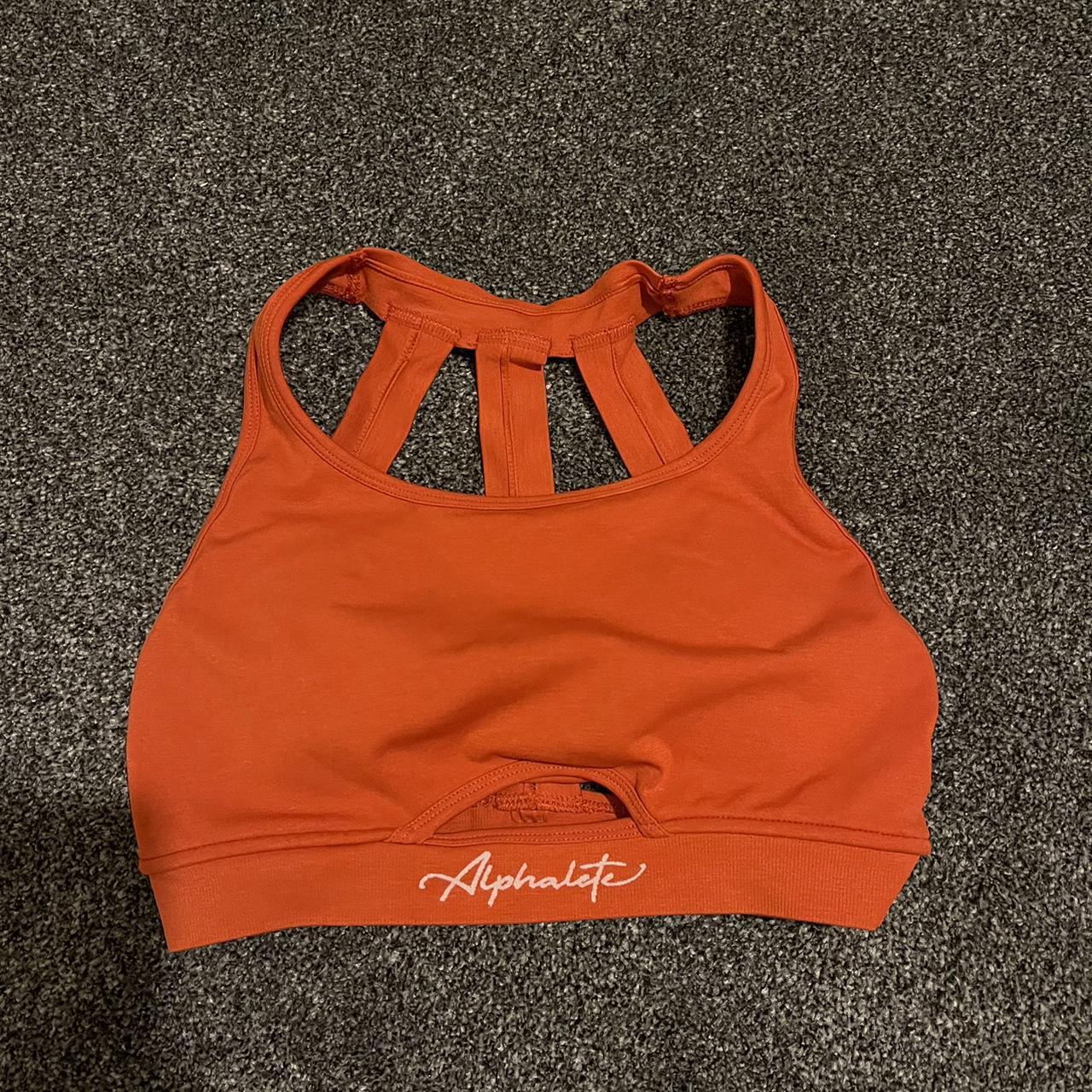 Alphalete Trinity bra in strawberry Size medium... - Depop