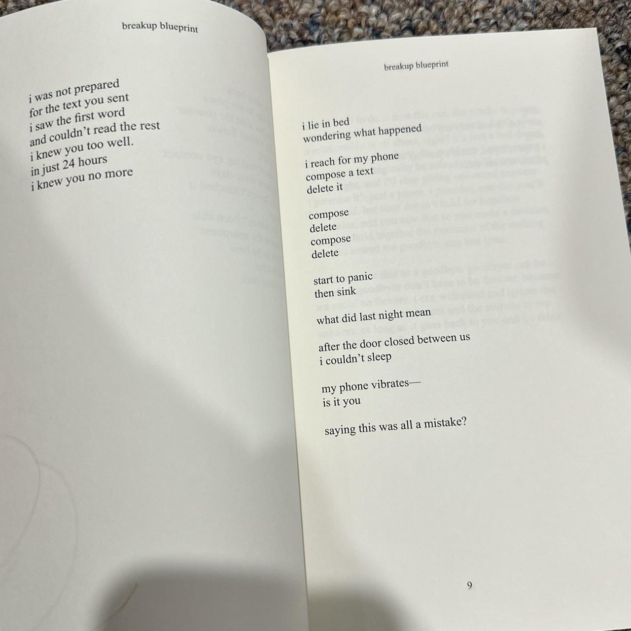 Breakup Blueprint by Julia M Poetry book... - Depop