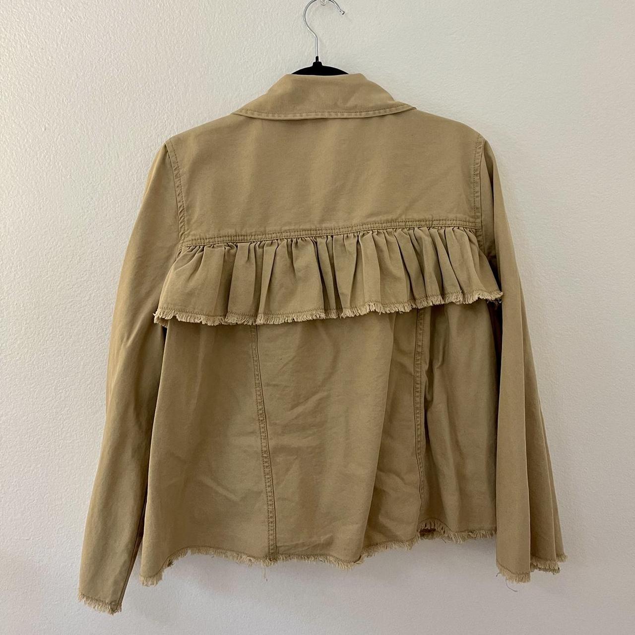 Tan denim jacket - Depop