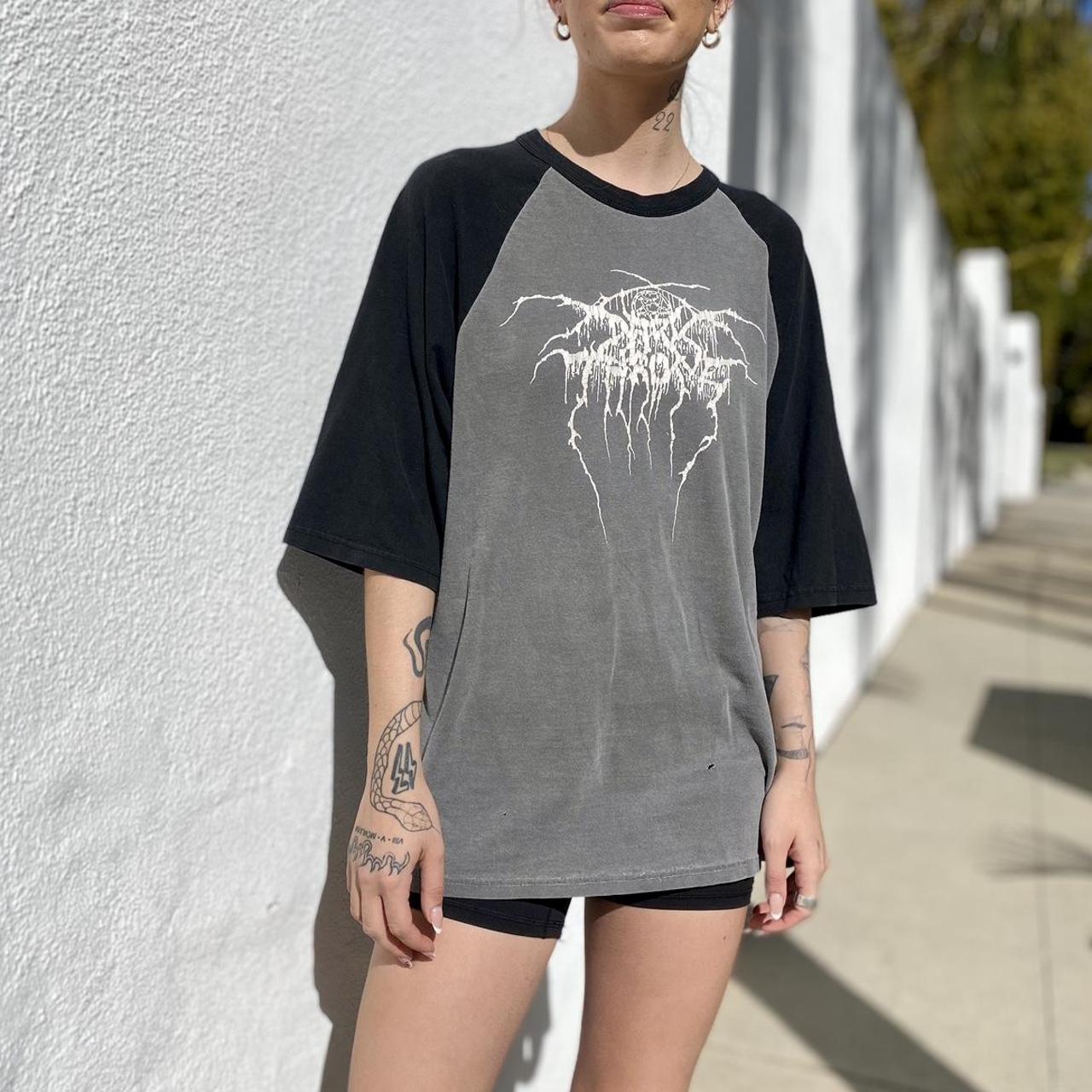 District 0 Threads Men's Grey and Black T-shirt | Depop