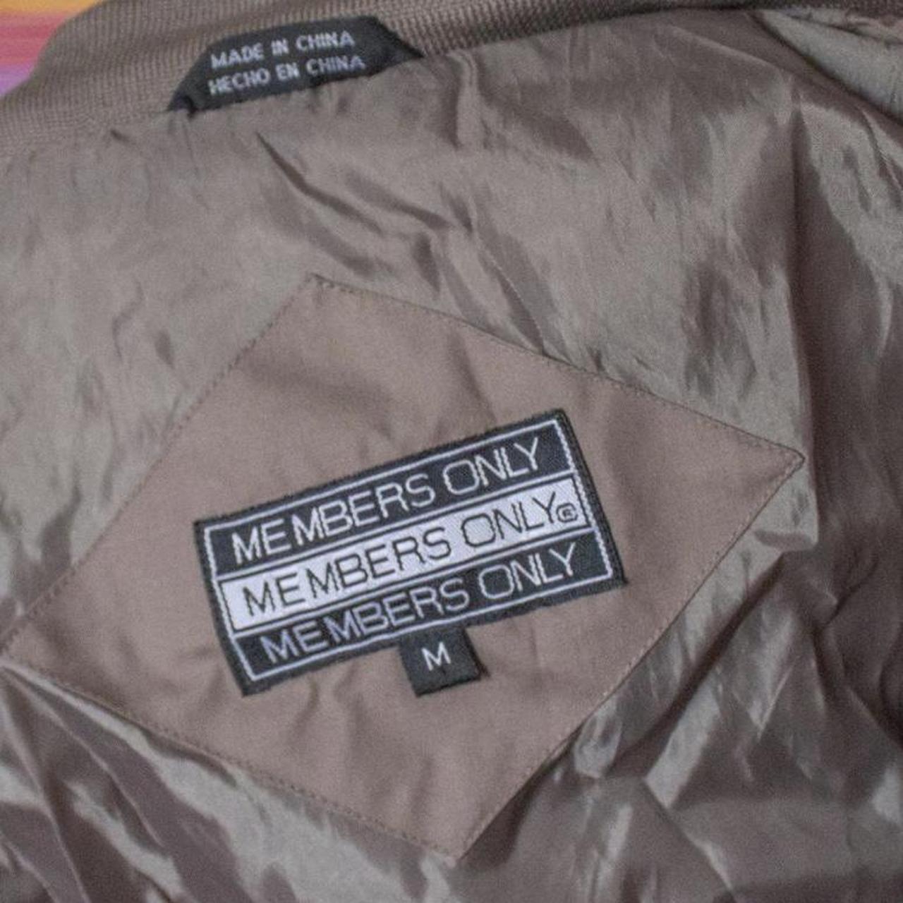 Members Only Men's Tan and Brown Jacket | Depop