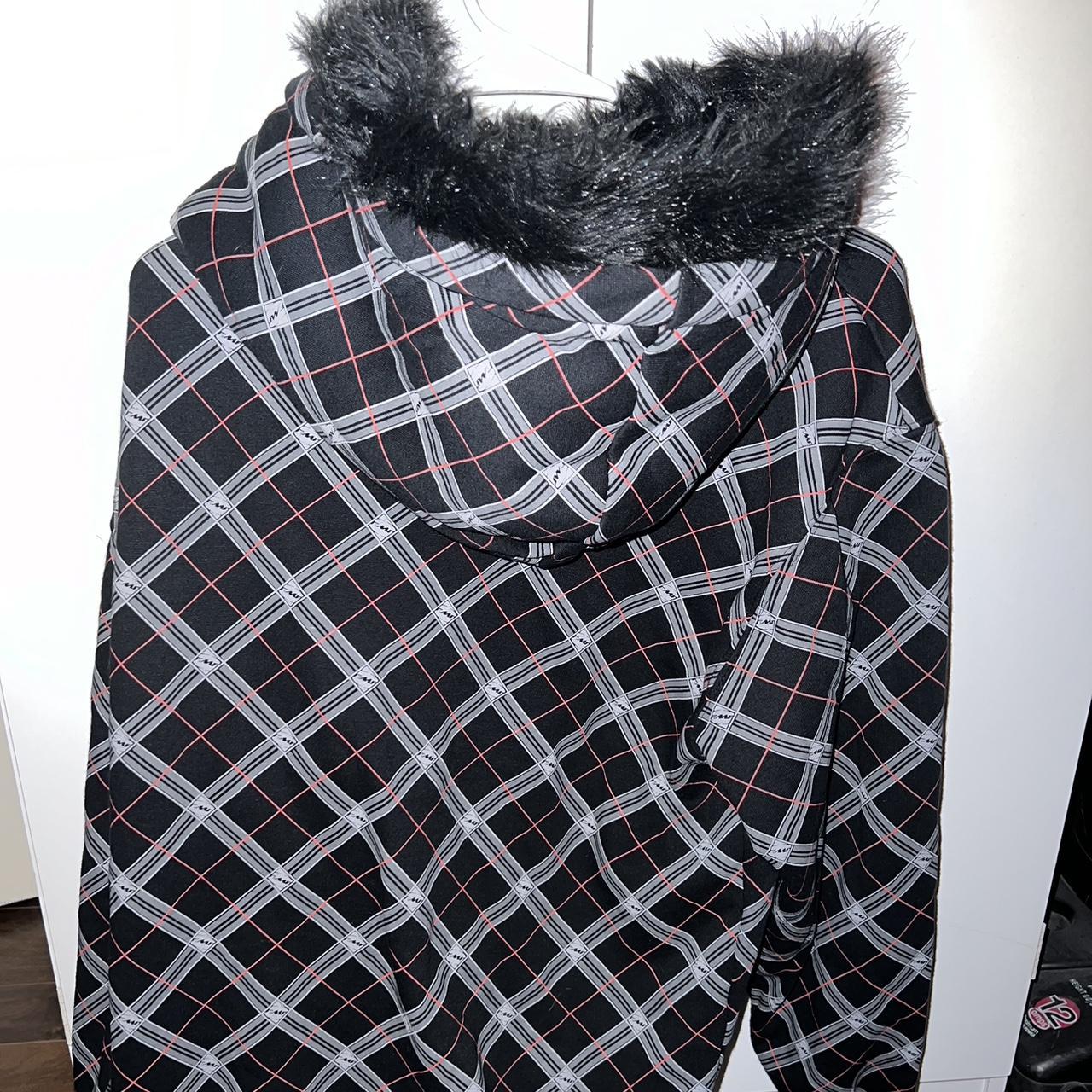Black fmf racing fur hood jacket Size m could fit... - Depop