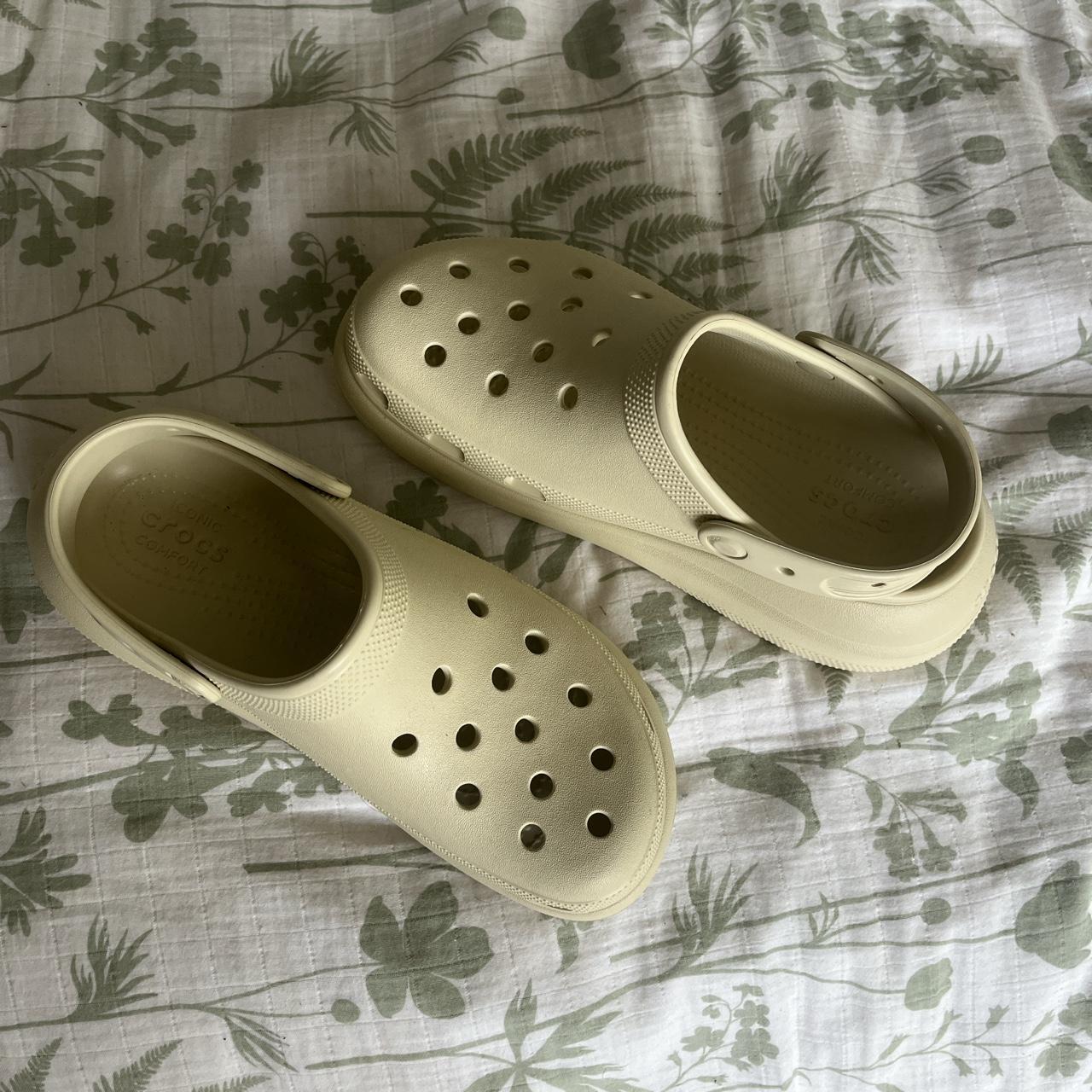 CROCS crush clog in colour bone. Never worn, No... - Depop