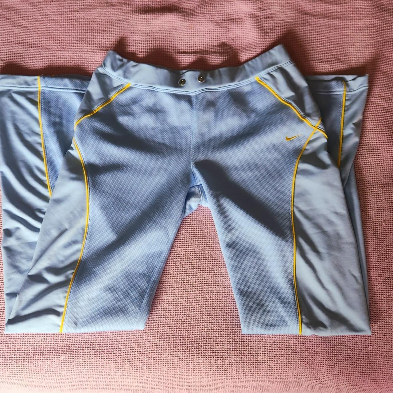Y2K Nike Low Rise Sweat Pants waist: 28" length:... - Depop