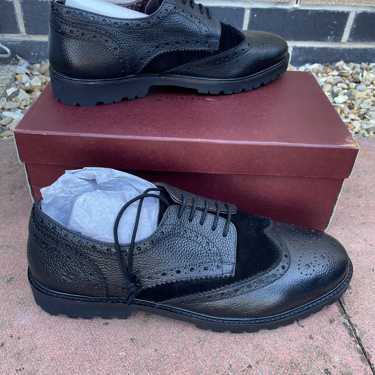 London Brogues Mens Leather Formal Dress Work... - Depop