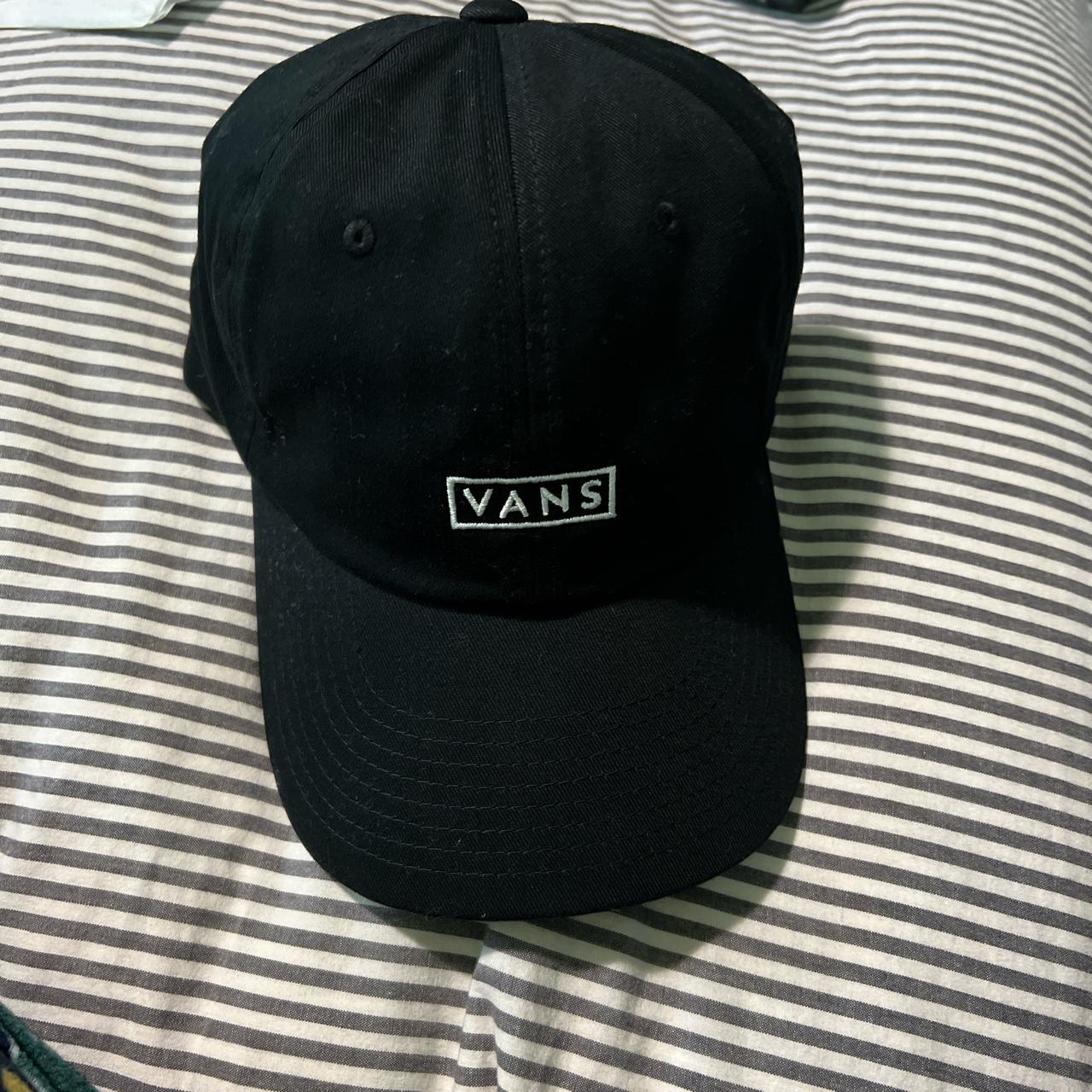 Vans Men's Black and White Hat | Depop