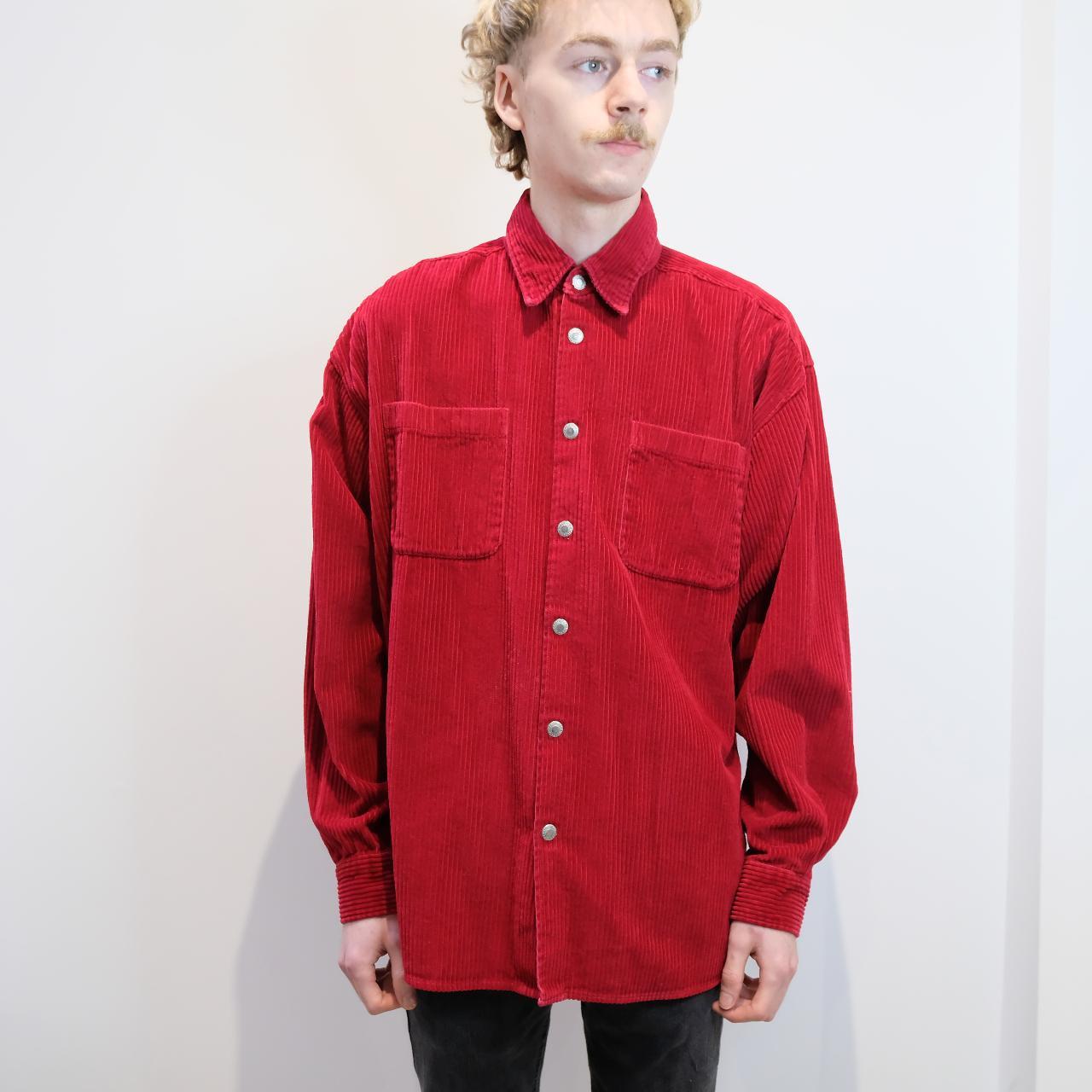 Vintage Red Corduroy... - Depop